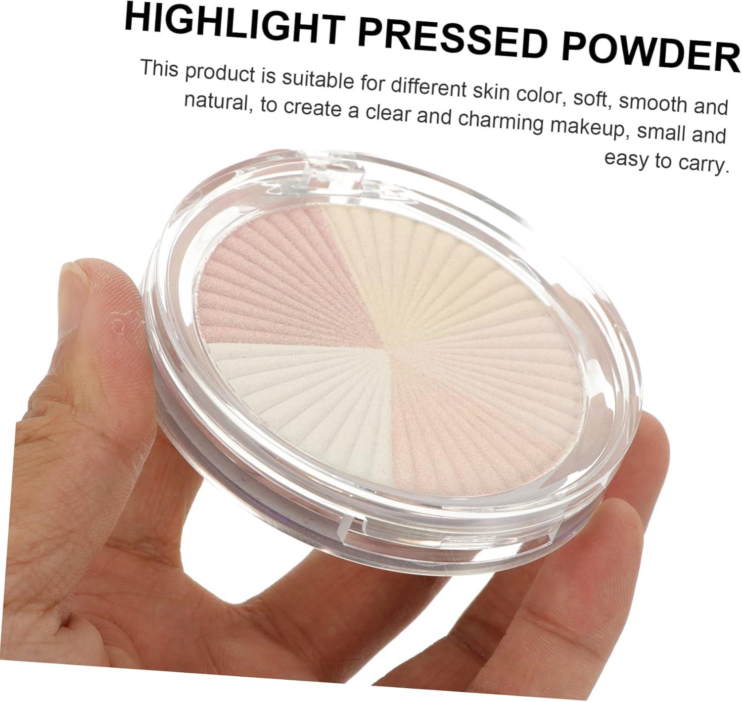 WOONEKY 1 Box Highlight Powder Pressed Powder Highlighter Shimmering ...