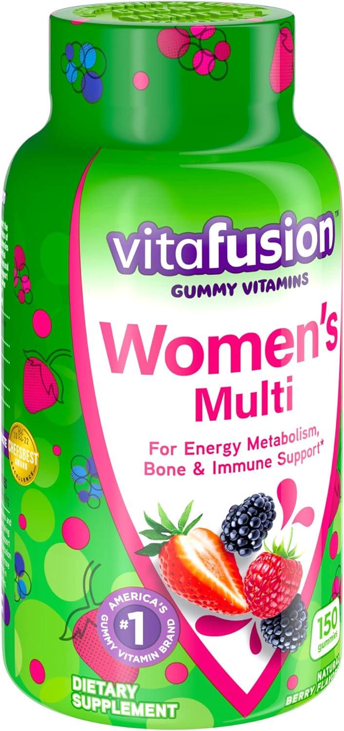 Vitafusion Women's Daily Gummy Multivitamin with Vitamin C & E - 150ct ...