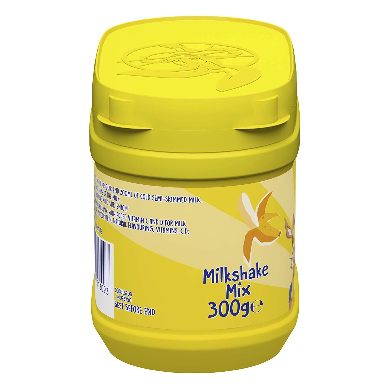 Nesquik Banana Flavour Milkshake Powder 300g (Pack of 5) - Delicious ...