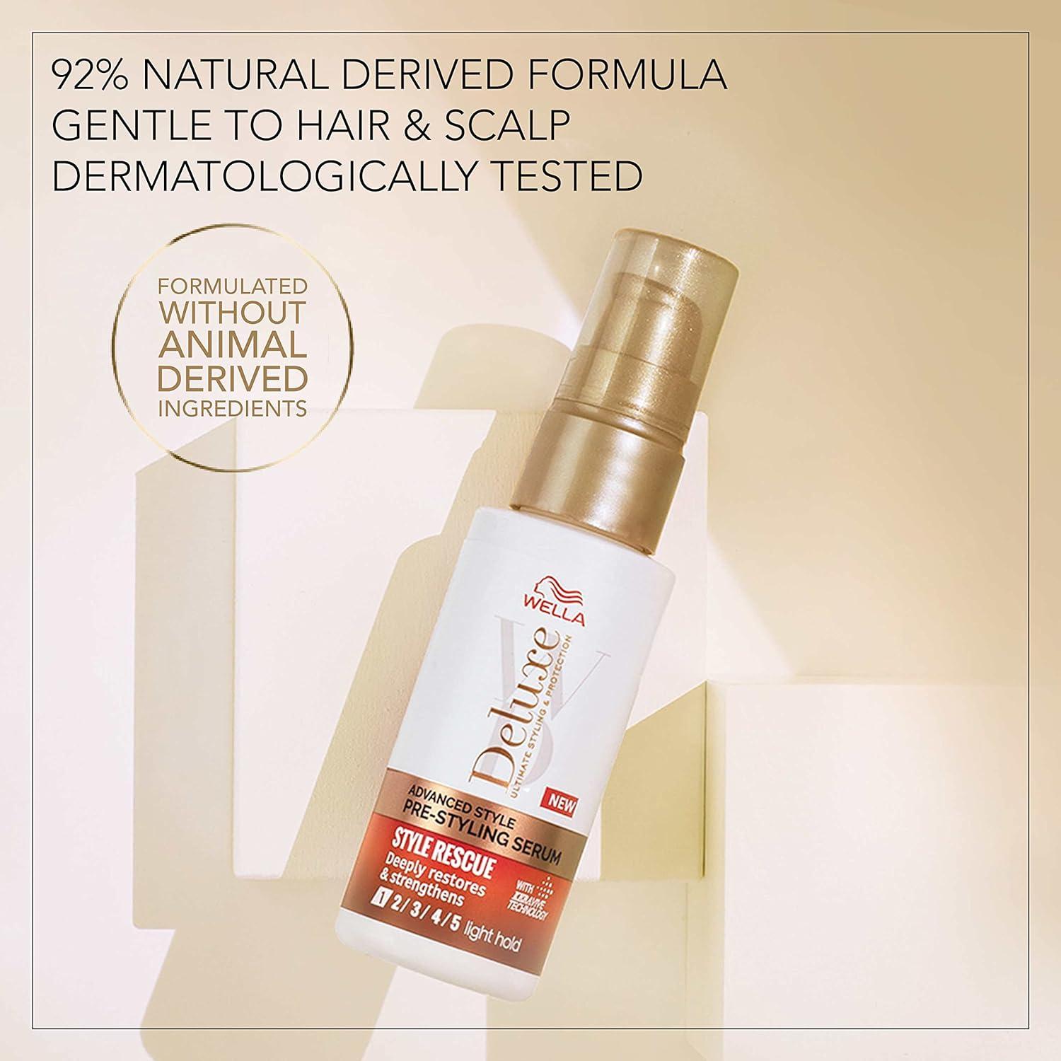 Wella Deluxe Style Rescue Pre-Styling Serum 50ml - Styling Enhancer for ...
