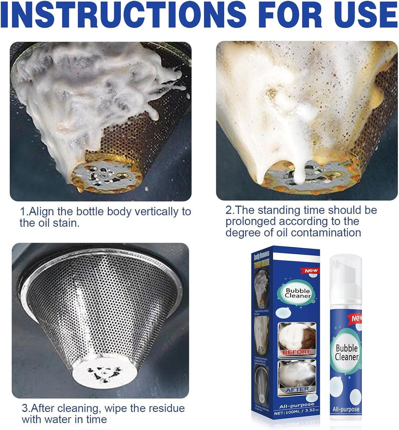 Multipurpose Kitchen Degreaser Cleaner SprayBubble Cleaner Foam Spray ...