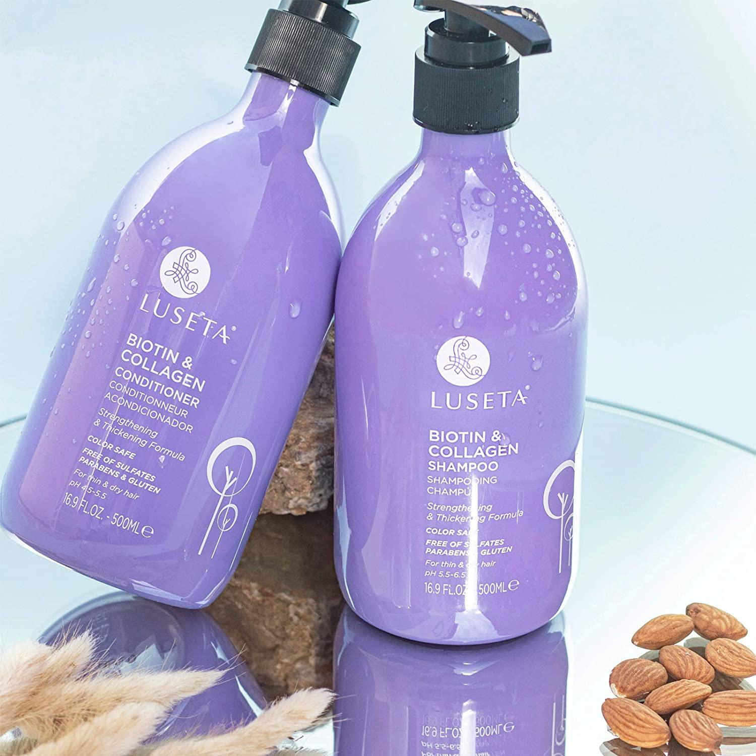 Luseta Biotin & Collagen Shampoo & Conditioner Set - 16.9oz (Pack of 2 ...