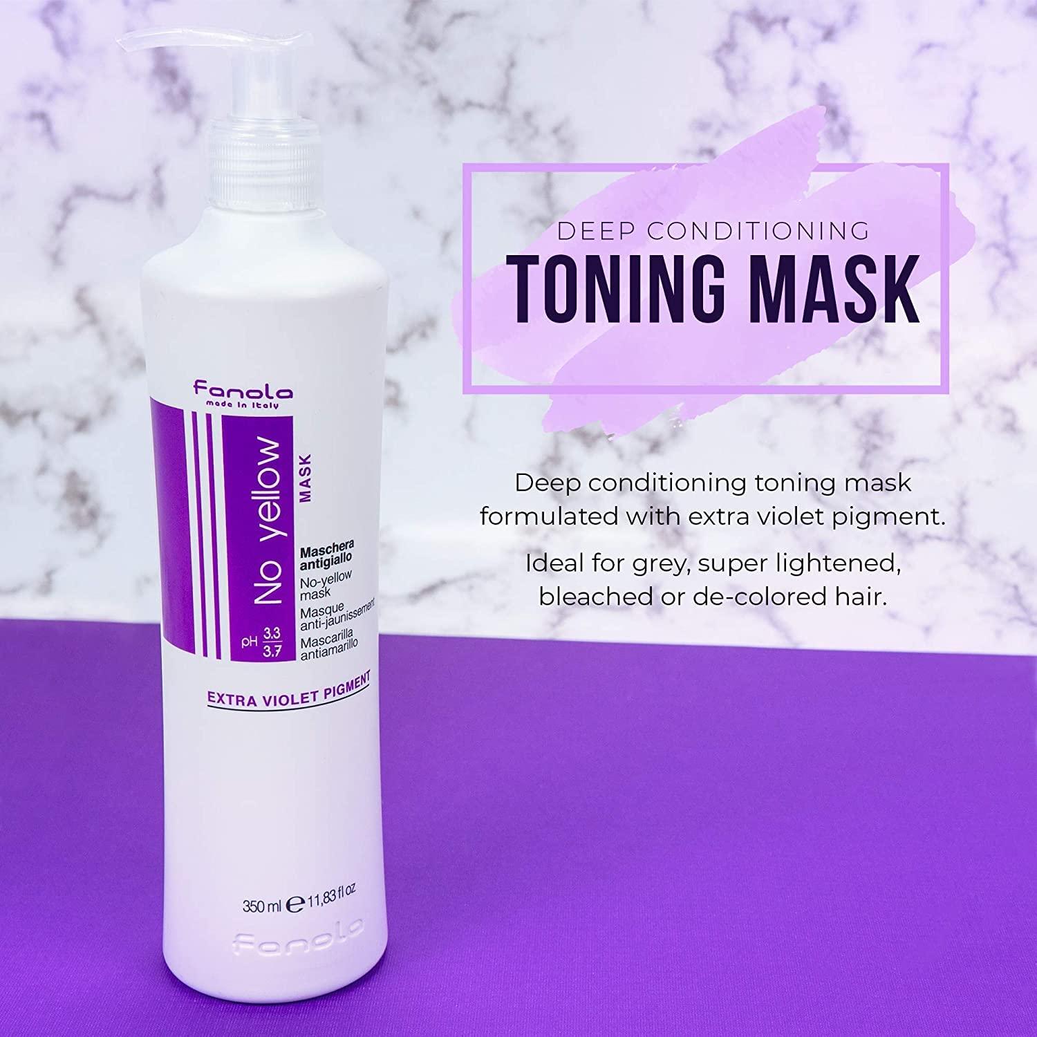 Buy Fanola No Yellow Mask 1L - Best Toner for Blonde Hair ...