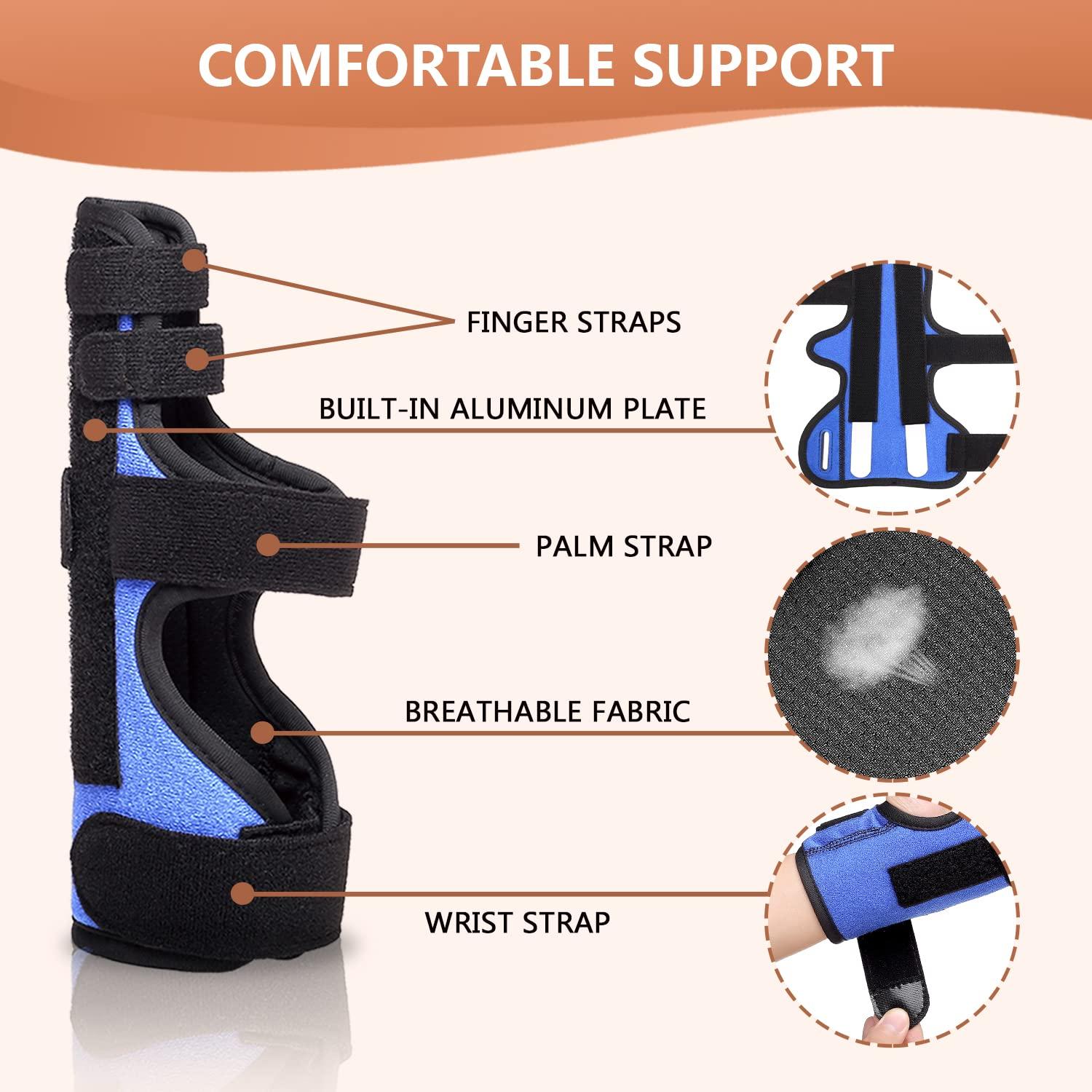 Pinky Finger Splint - Adjustable Hand Brace for Boxer's Fracture ...