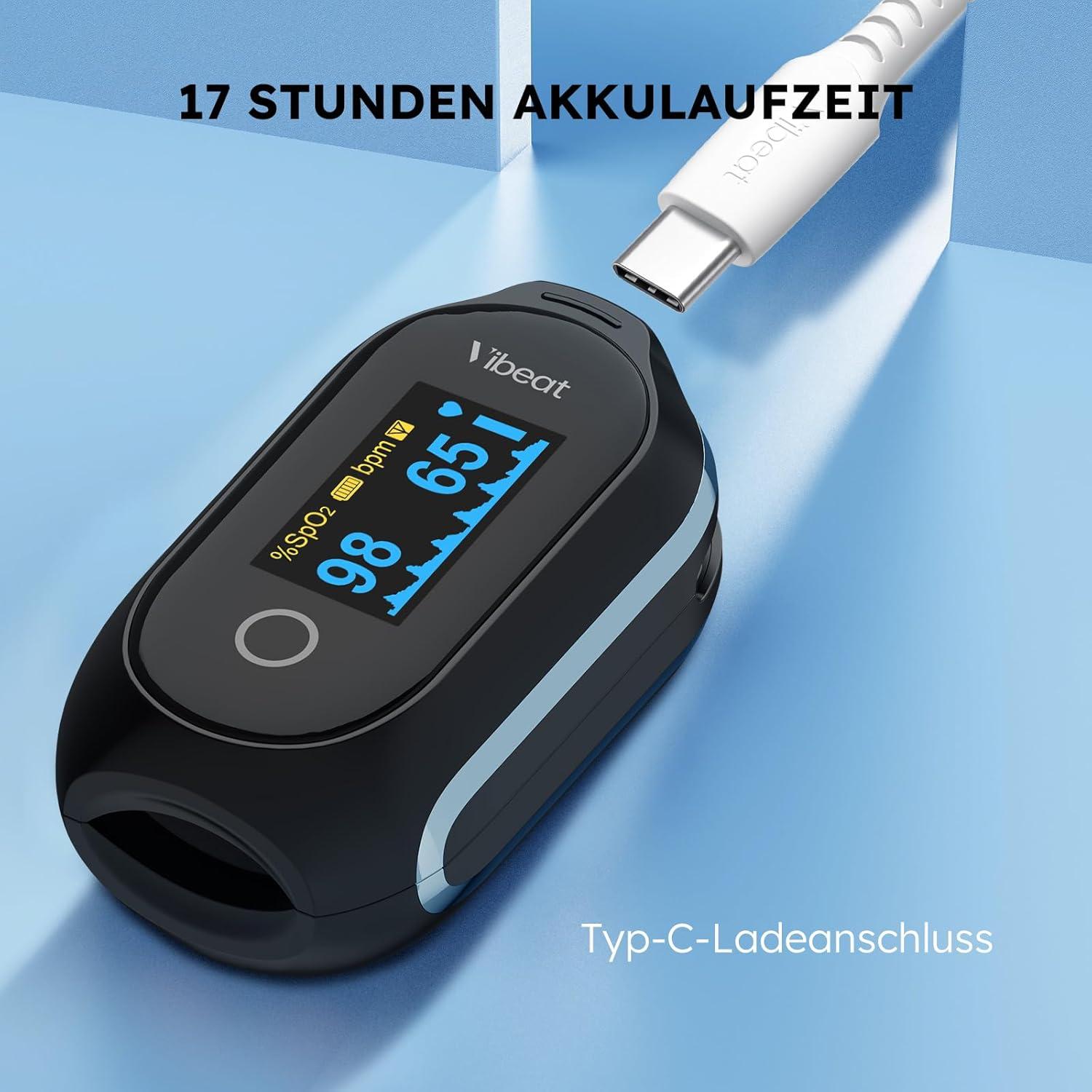 Buy Continuous Sleep Pulse Oximeter - 80 Hours Data Rechargeable Oxygen ...