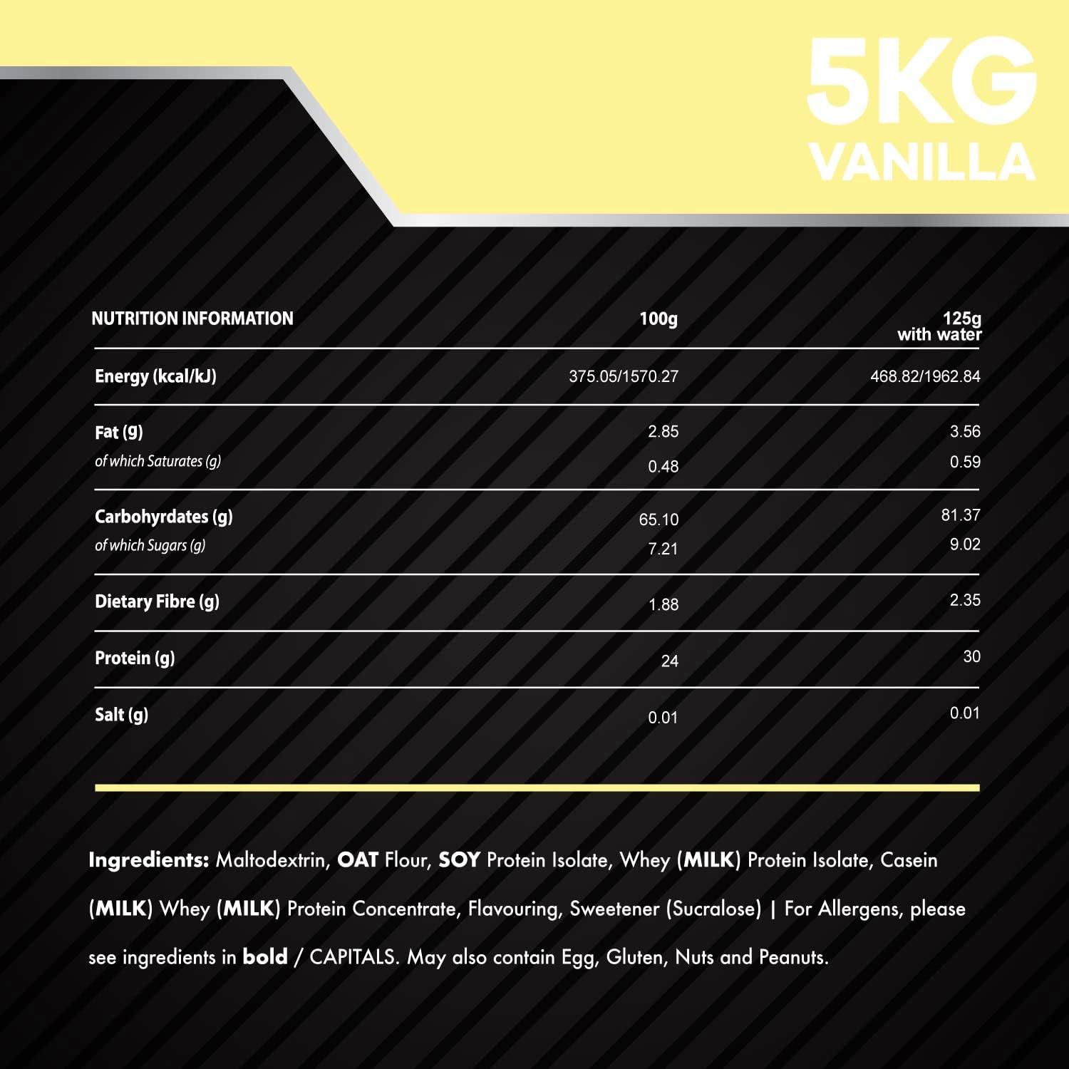 The Bulk Protein Company SERIOUS GAINZ - Whey Protein Powder - Weight ...