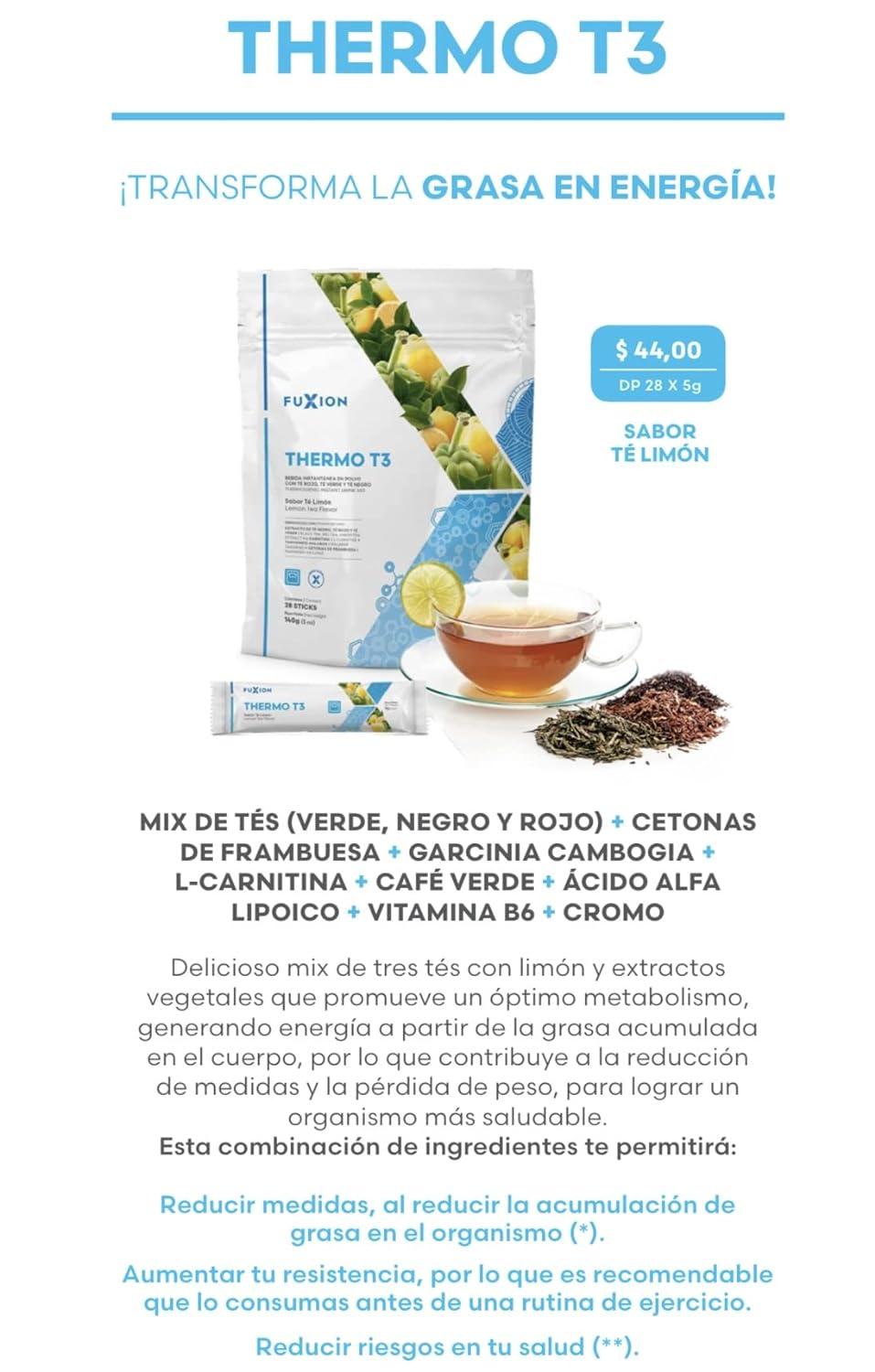 Fuxion Thermo T3 & Nocarb-T (20 Sachets) - Powerful Weight Loss and ...