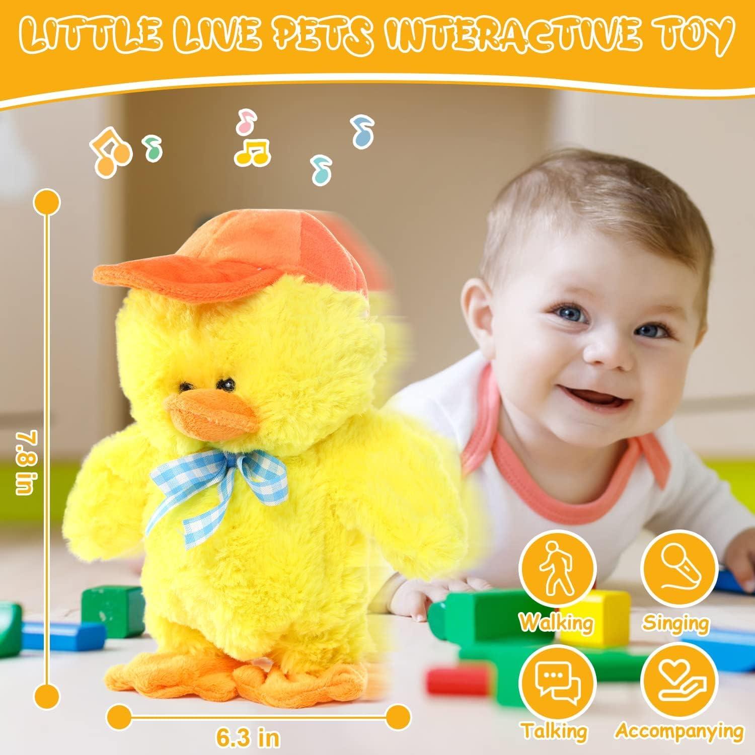 seOSTO Moving Duck Talking Toy - Interactive Singing & Talking Gift for ...
