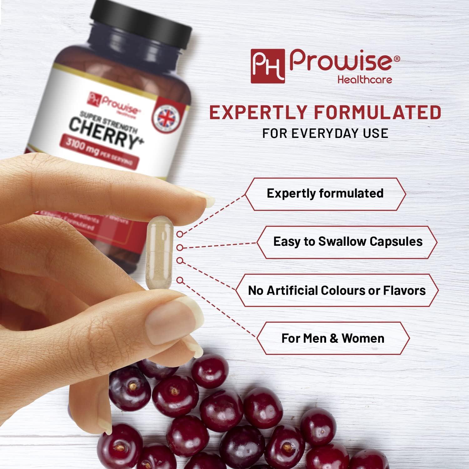 Super Strength Montmorency Cherry Capsules 3100mg | 200 Vegan Capsules ...