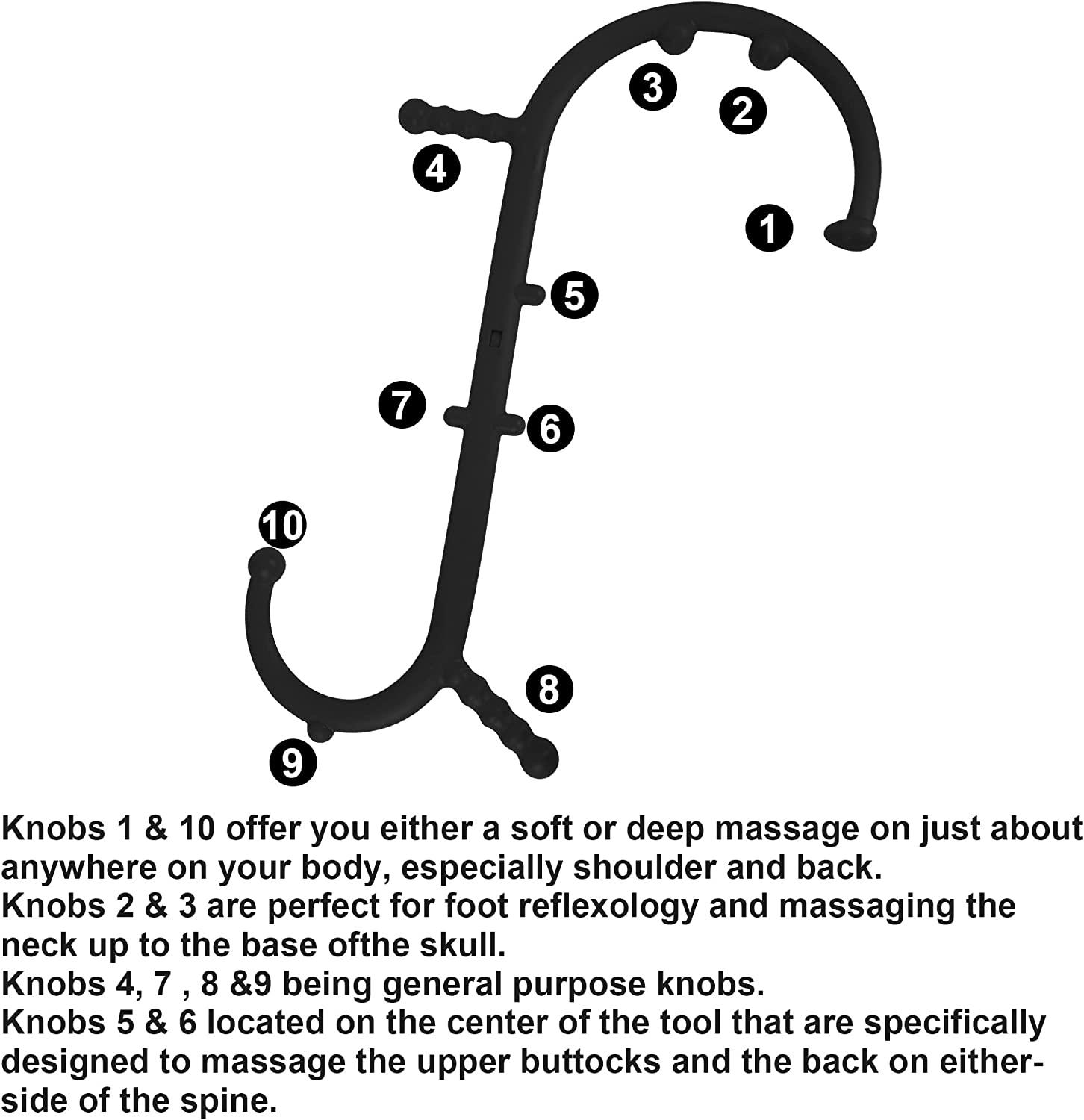 Massage Trigger Point Cane for Deep Tissue Muscle Release - Handheld ...