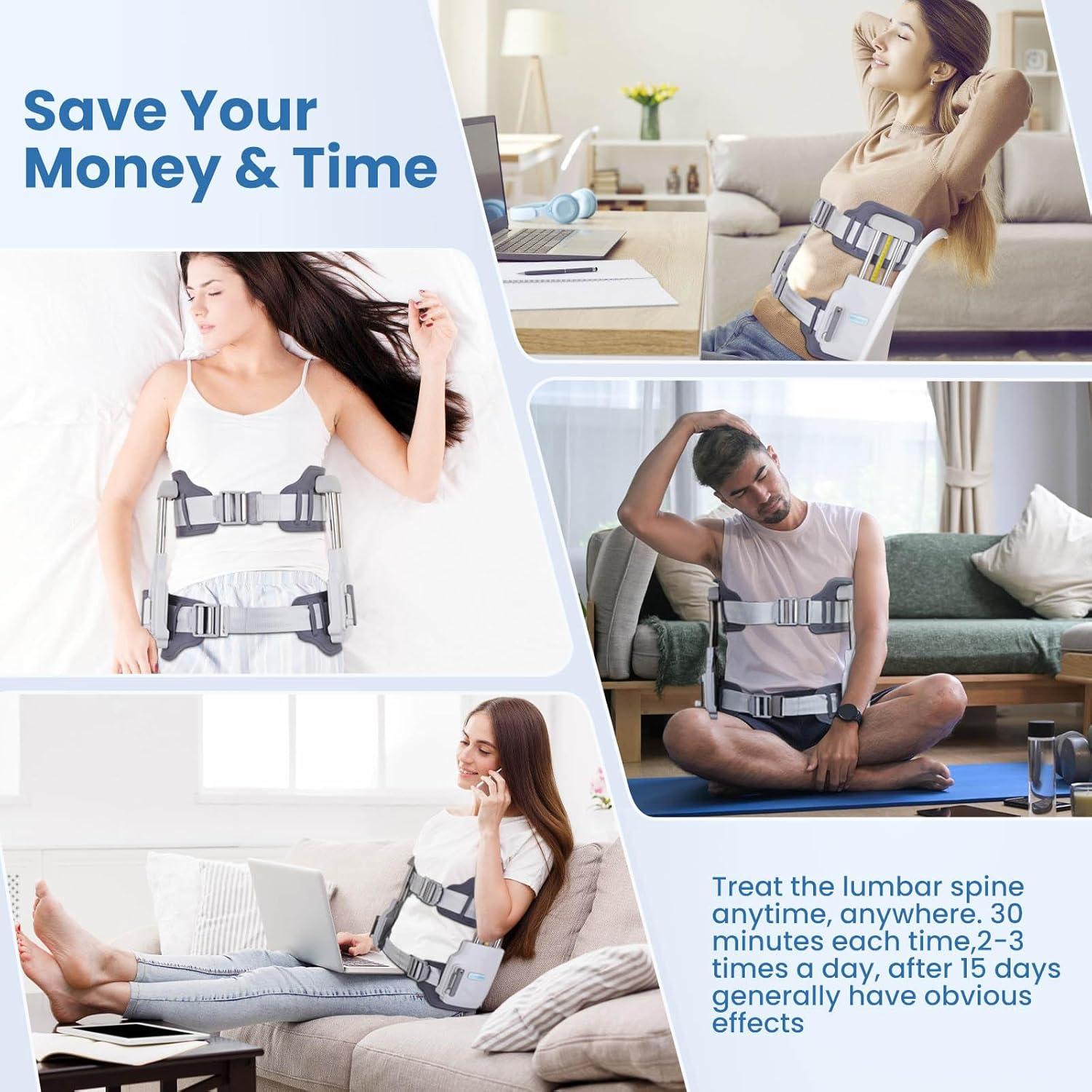 Professional Lumbar Traction Device for Herniated Disc & Back Pain ...