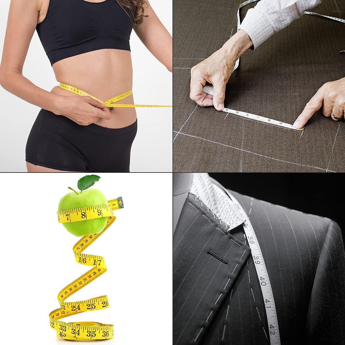 Akstore 12 PCS Soft Tape Measures Double-Scale 60-Inch/150cm Soft Tape ...