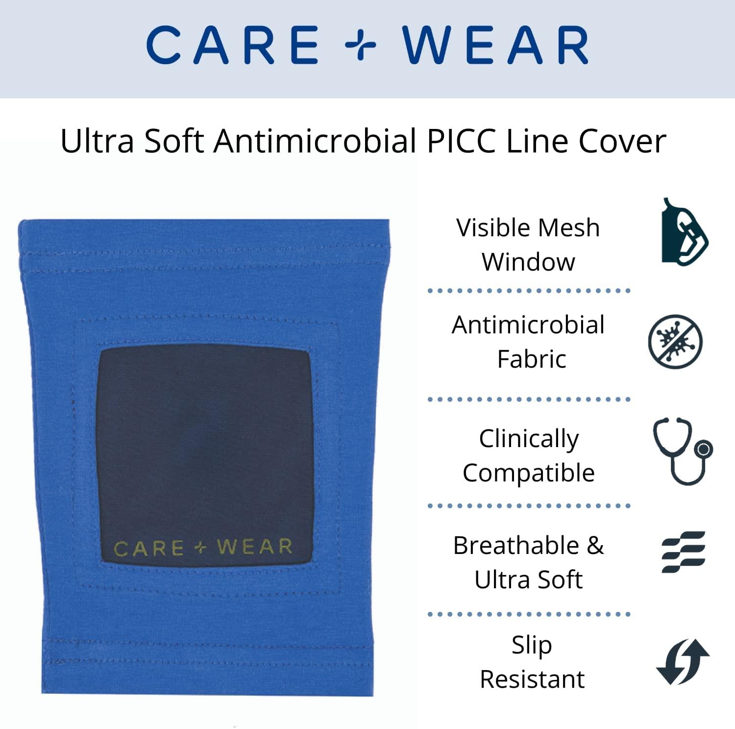 Care+Wear Ultra-Grip Antimicrobial PICC Line Cover for Upper Arm ...