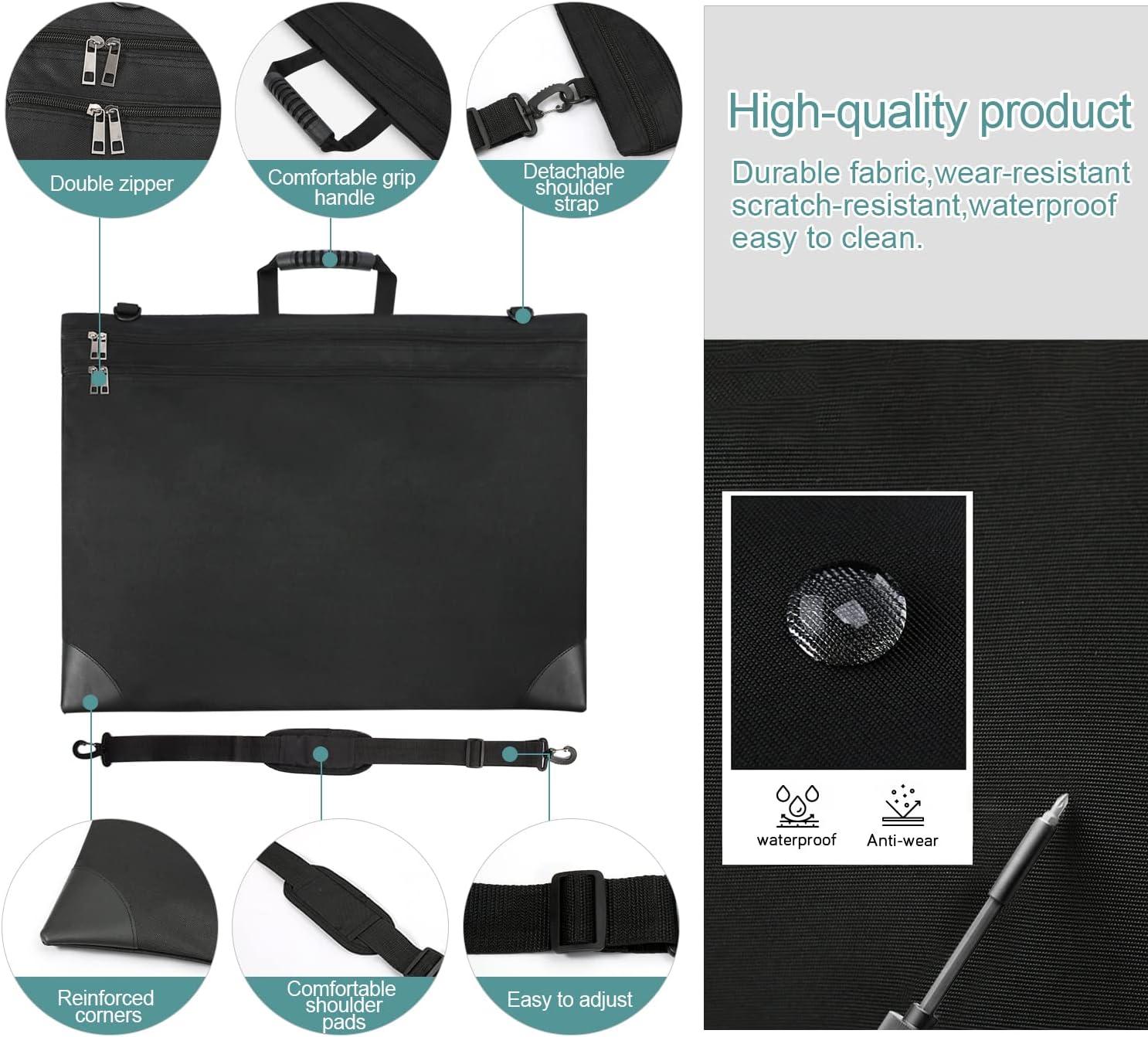 EUYZOU Art Portfolio Case 20 x 26 - Large Storage Folder with Handle ...