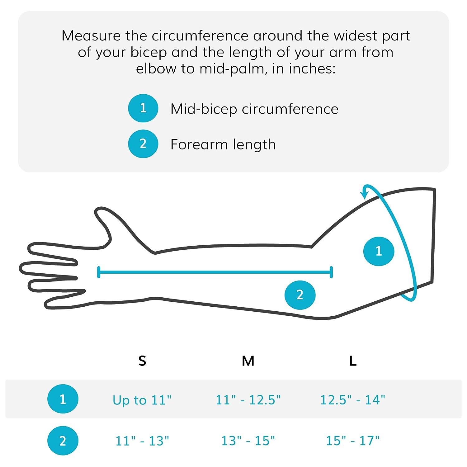 BraceAbility Posterior Long Arm Splint - Medium Size Elbow Immobilizer Brace with Sling for ...