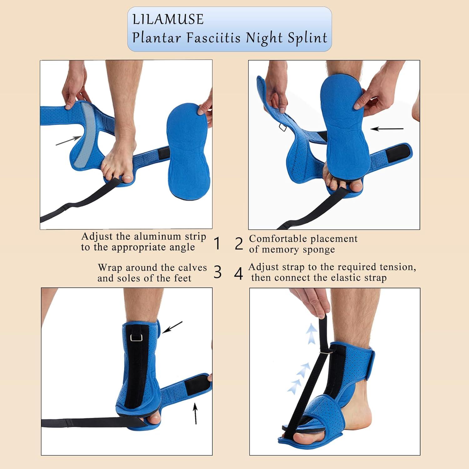 Plantar Fasciitis Night Splint - Upgrade Relief Brace for Men & Women ...