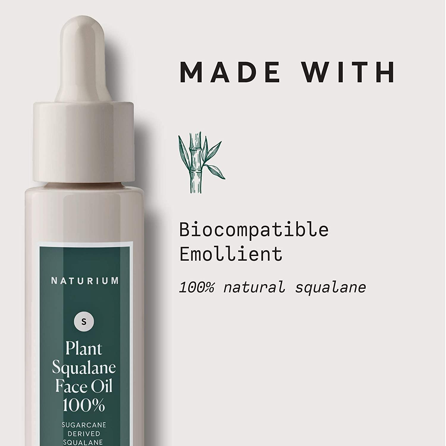 Naturium 1oz Plant Squalane Face Oil - Lightweight Deep Moisture for ...
