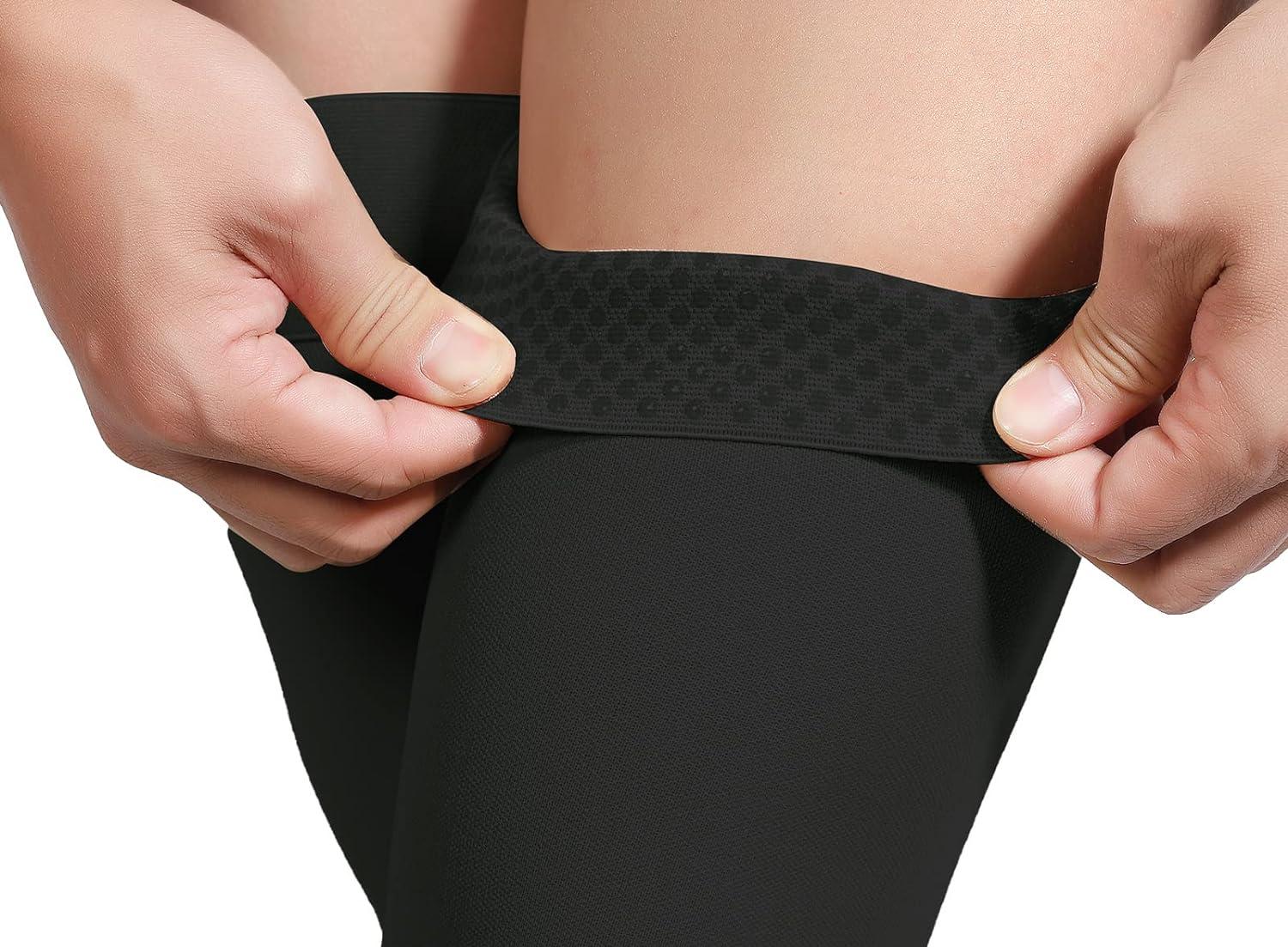 Footless Thigh High Compression Stockings - 20-30mmHg Gradient ...