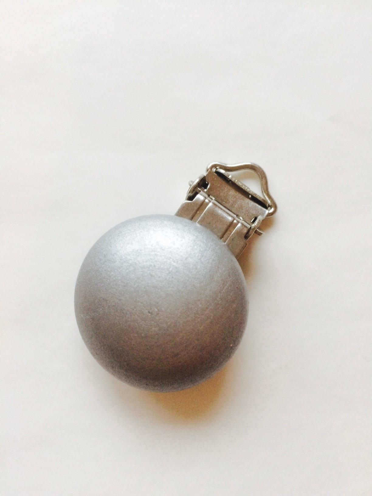 Personalized Pacifier Clip Chain - 8 Colors Available | Silver Clip for ...