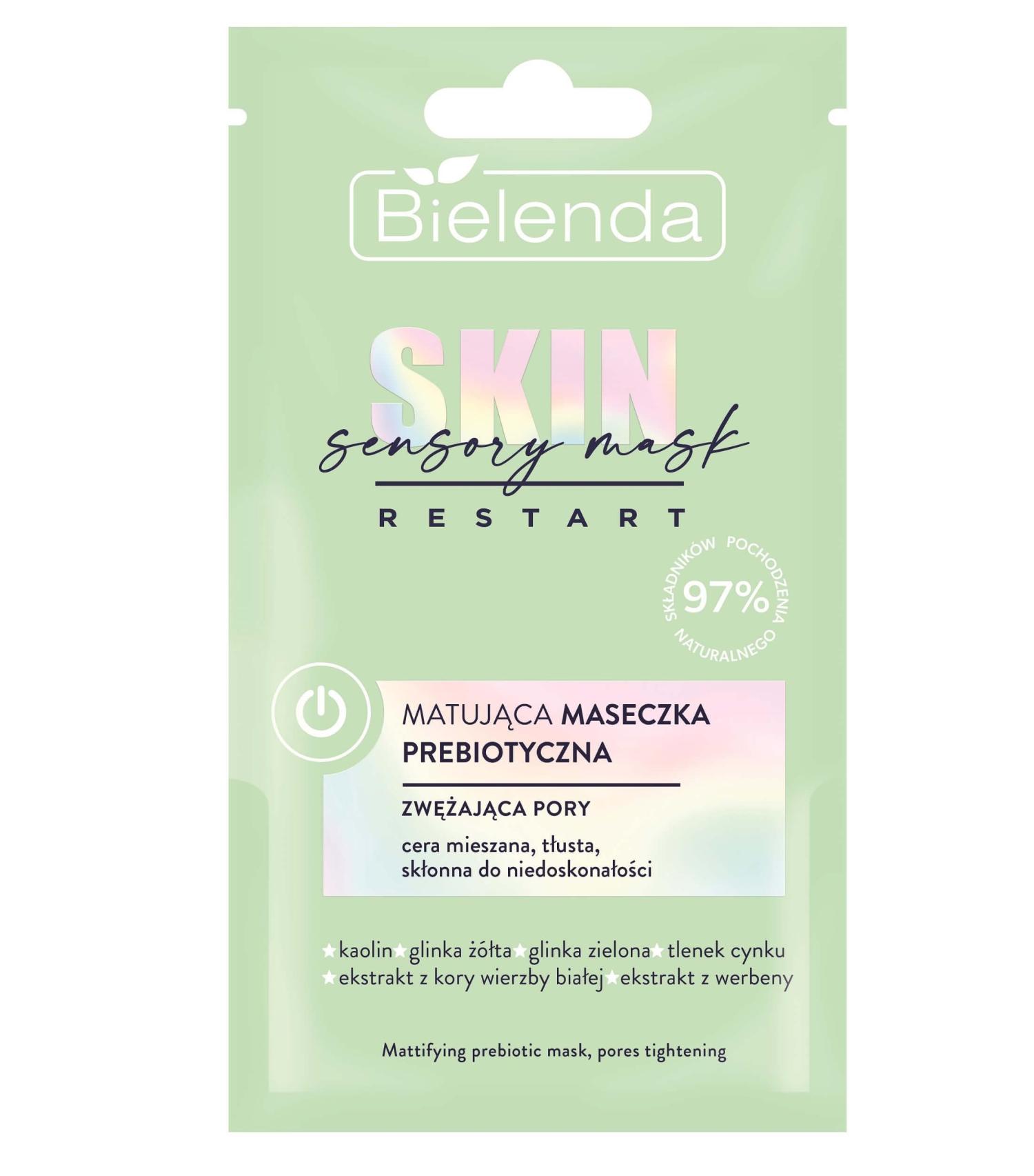Bielenda Skin Restart Sensory Mask - Matting Prebiotic Mask 8g