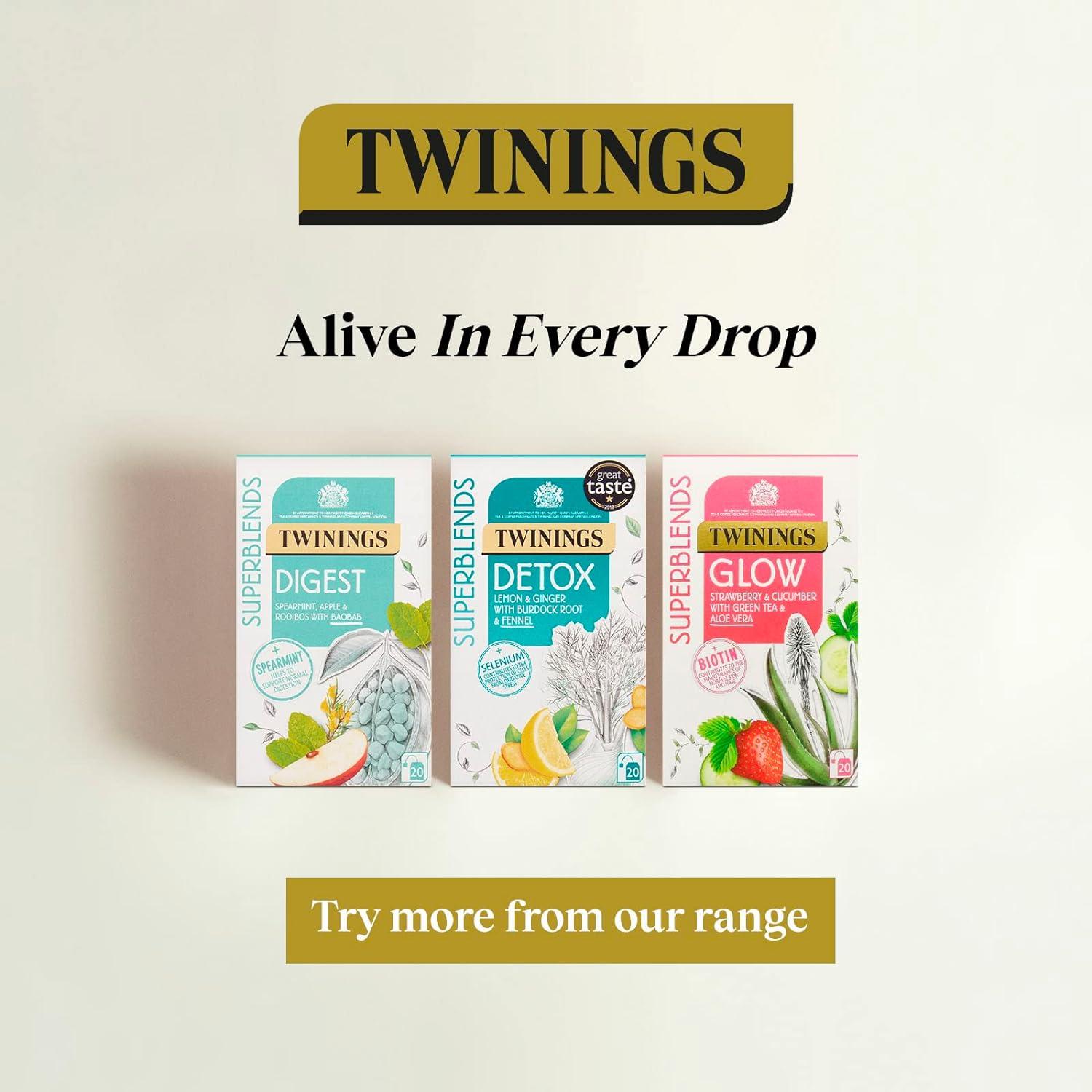 Twinings Superblends Metabolism Tea - Peppermint & Spiced Green Herbal ...