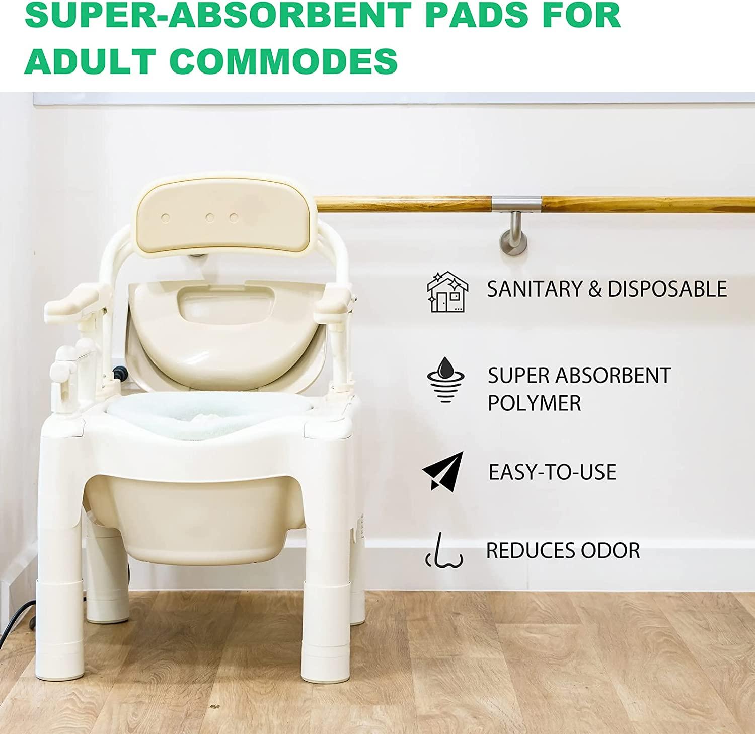 Lasyl Super Absorbent Commode Pads - 100 Count Wholesale Value Pack ...