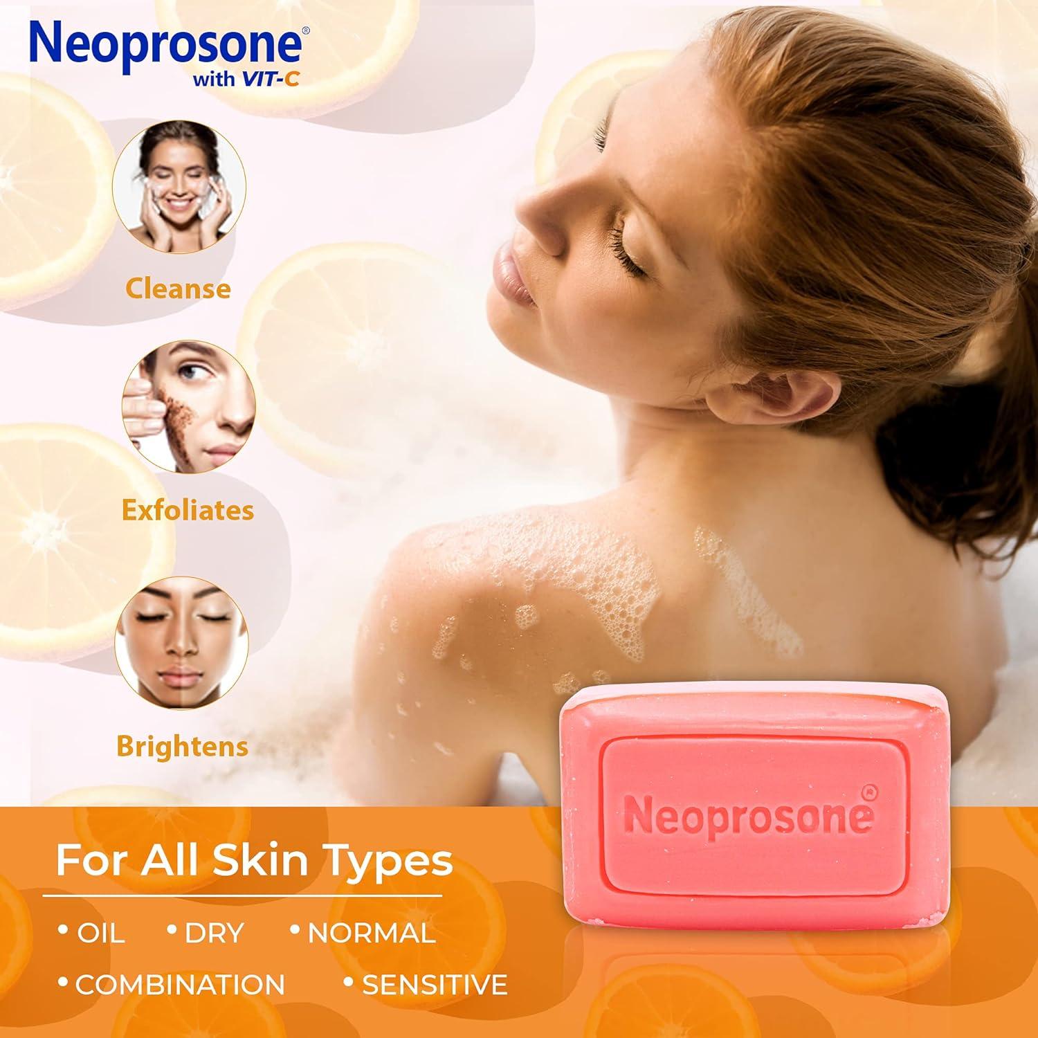 Neoprosone Skin Brightening Soap 2.82 oz | With Vitamin C & Castor Oil ...
