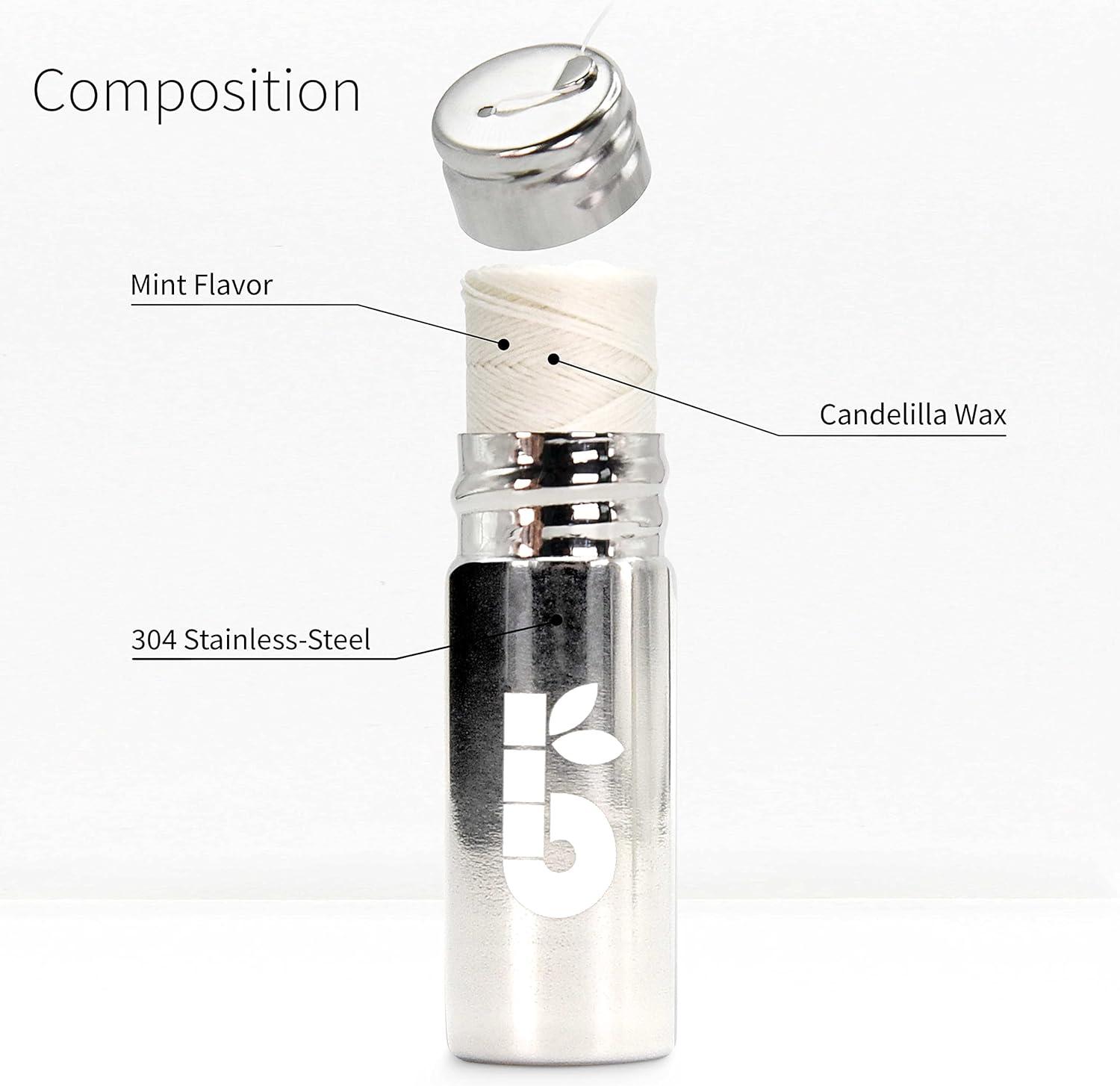 Bambaw Organic Silk Dental Floss + Stainless Steel Holder | Eco ...