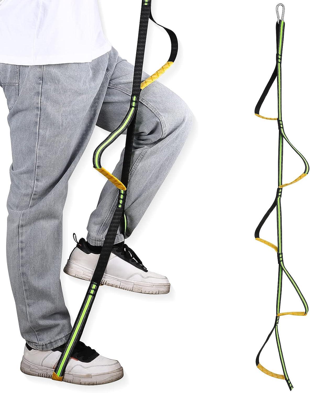 TOBWOLF 5 Steps Climbing Aider - Portable Foot Ascender Loop for Rock ...