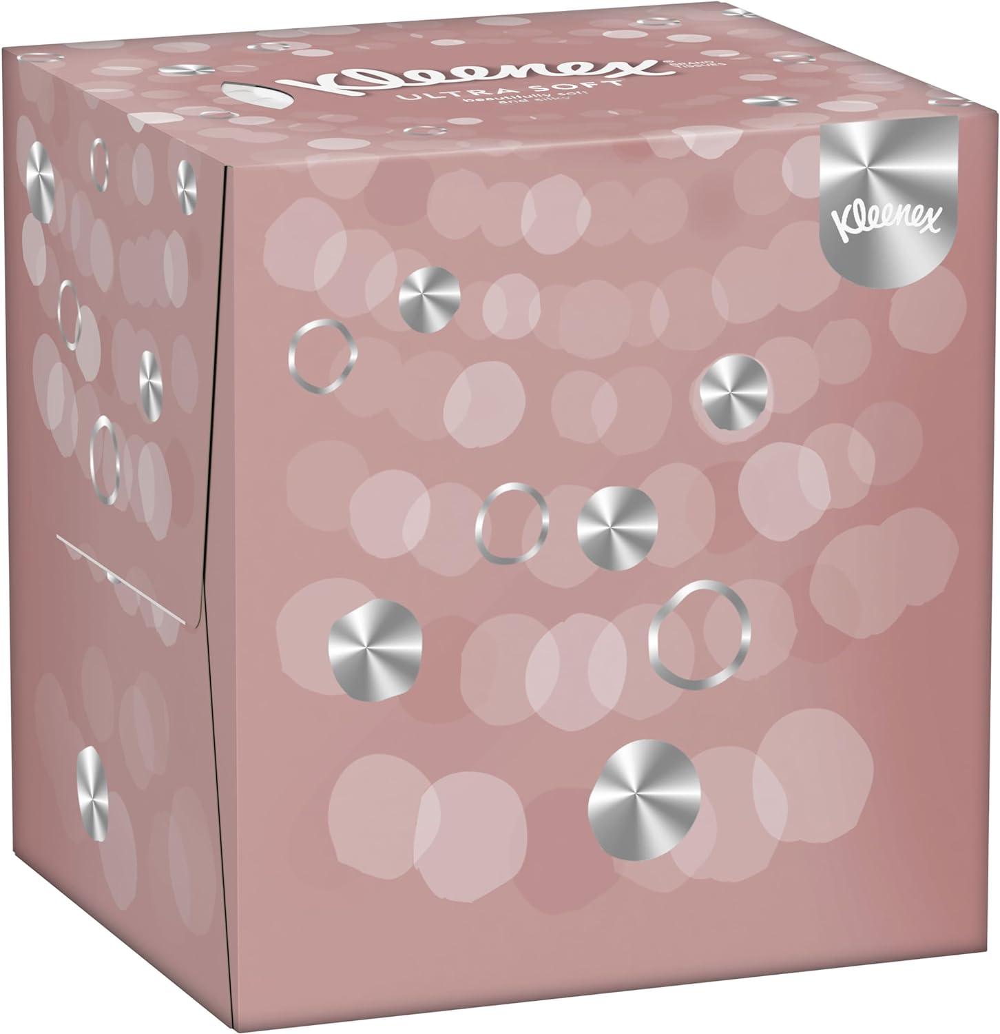 Kleenex Ultra Soft Facial Tissue Boxes - 3-Ply Daily Use 12 Cubes x 48 ...