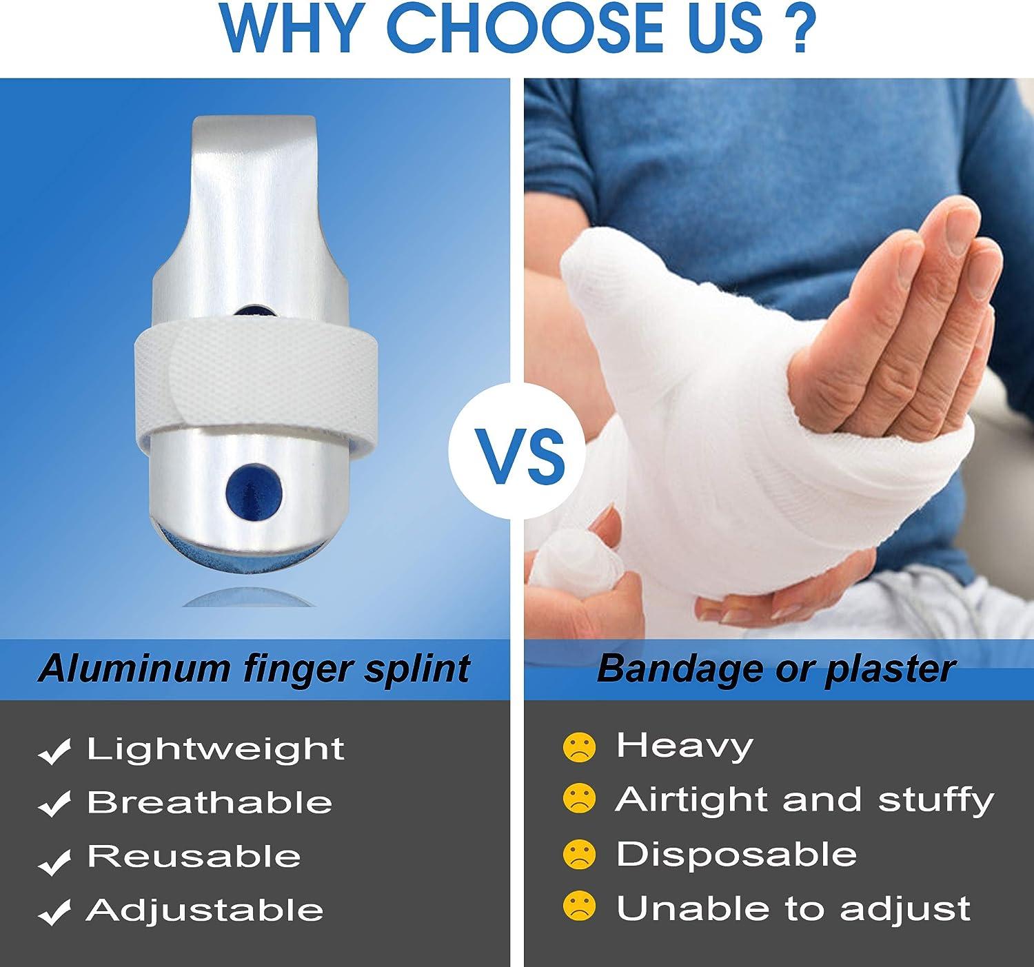 BRMDT Aluminum Trigger Finger Splint - Small | Finger Support for ...