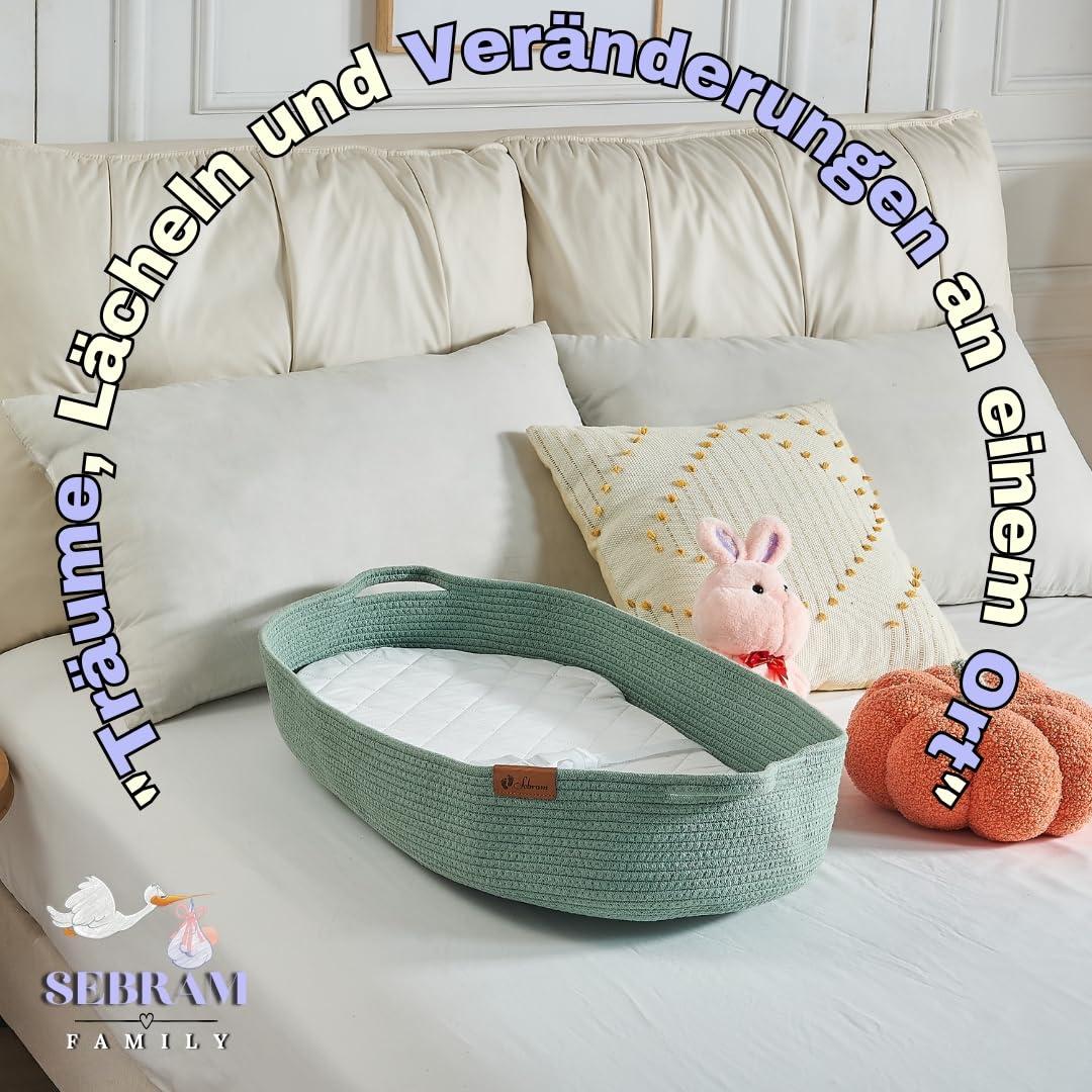 Sebram Wrap Basket Baby - Moses Basket & Changing Pad | Malm Chest of ...