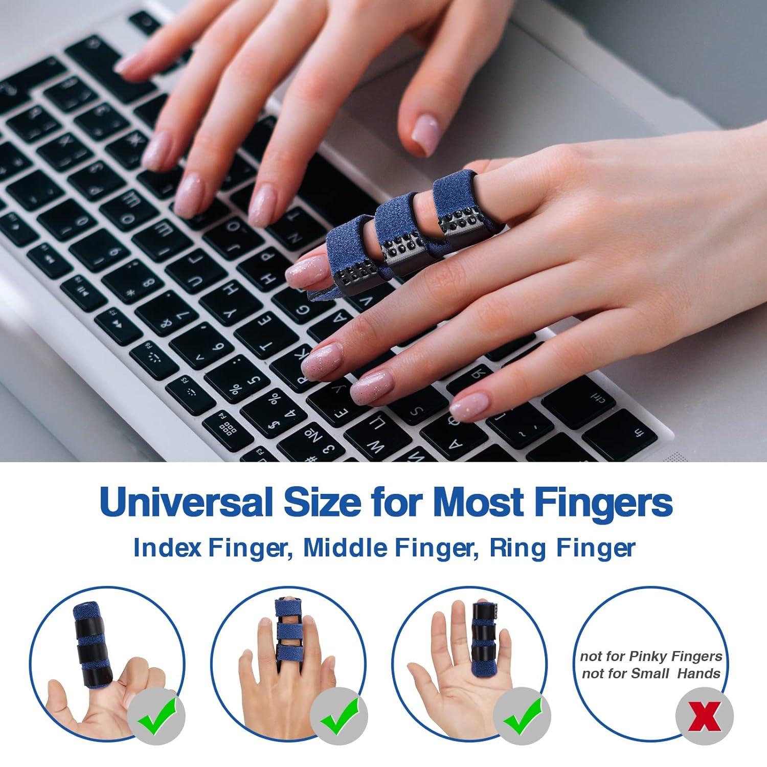 Echify Finger Splint - 3pcs Upgraded Finger Support Trigger Finger ...