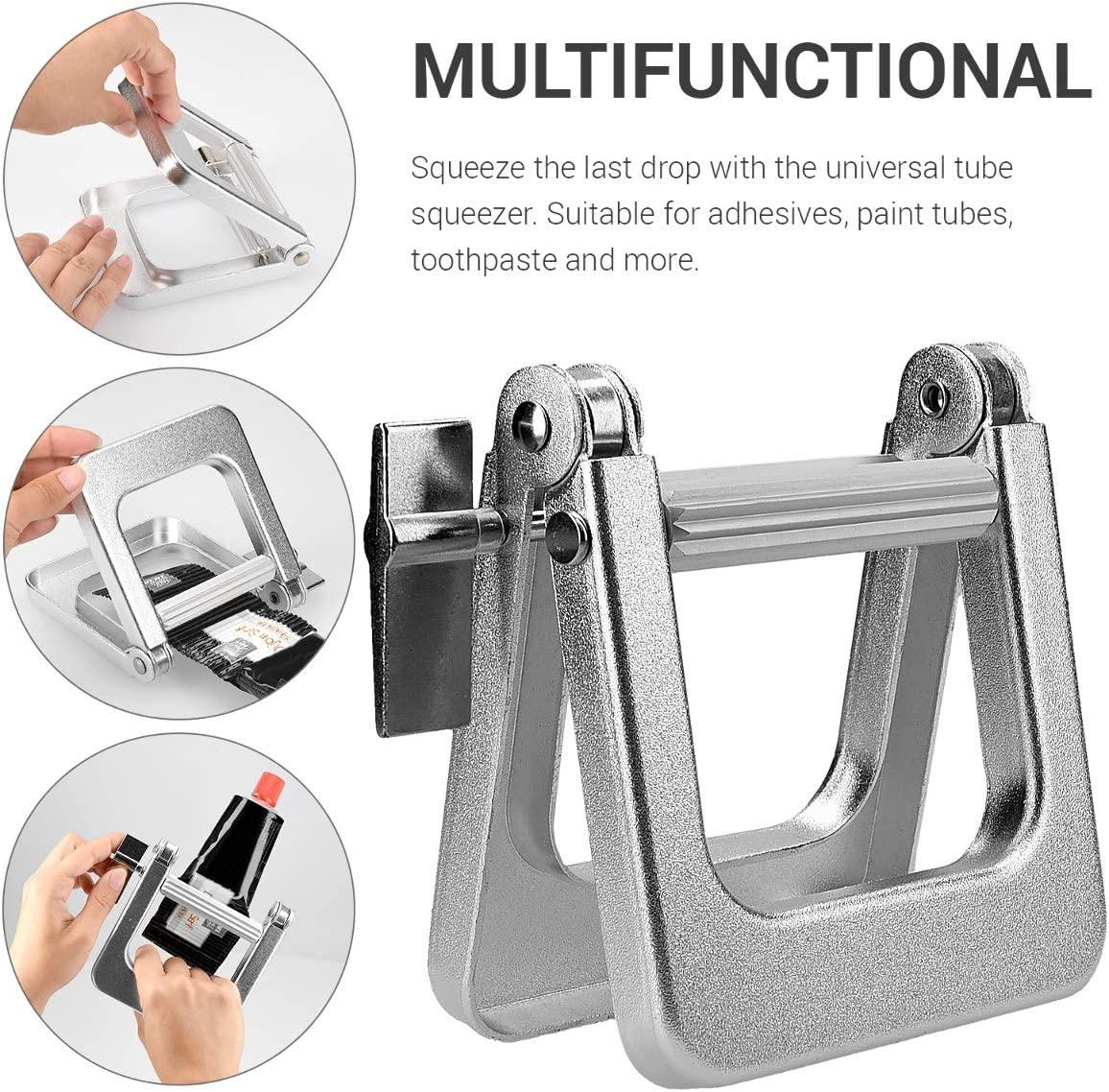 kwmobile Metal Toothpaste Tube Squeezer - Large Multifunctional Roller ...