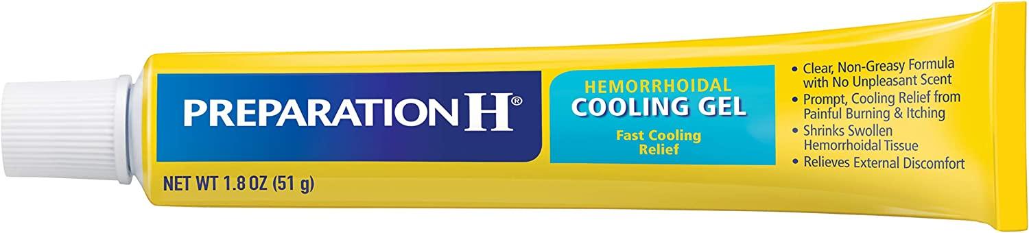 Preparation H Hemorrhoid Cooling Gel with Aloe - Fast Relief, 1.8 Oz ...