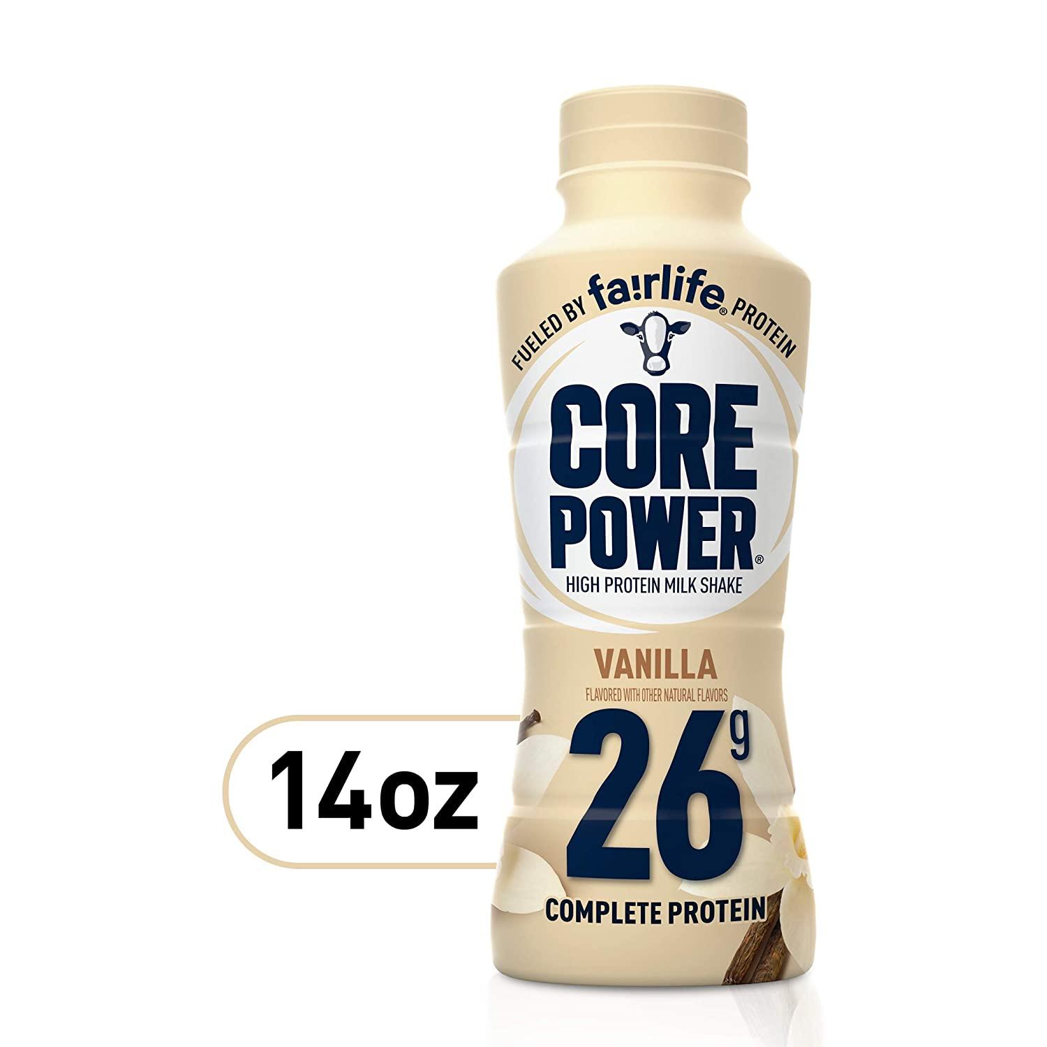 Fairlife Core Power 26g Protein Milk Shakes - Vanilla, 14 Fl Oz (Pack ...