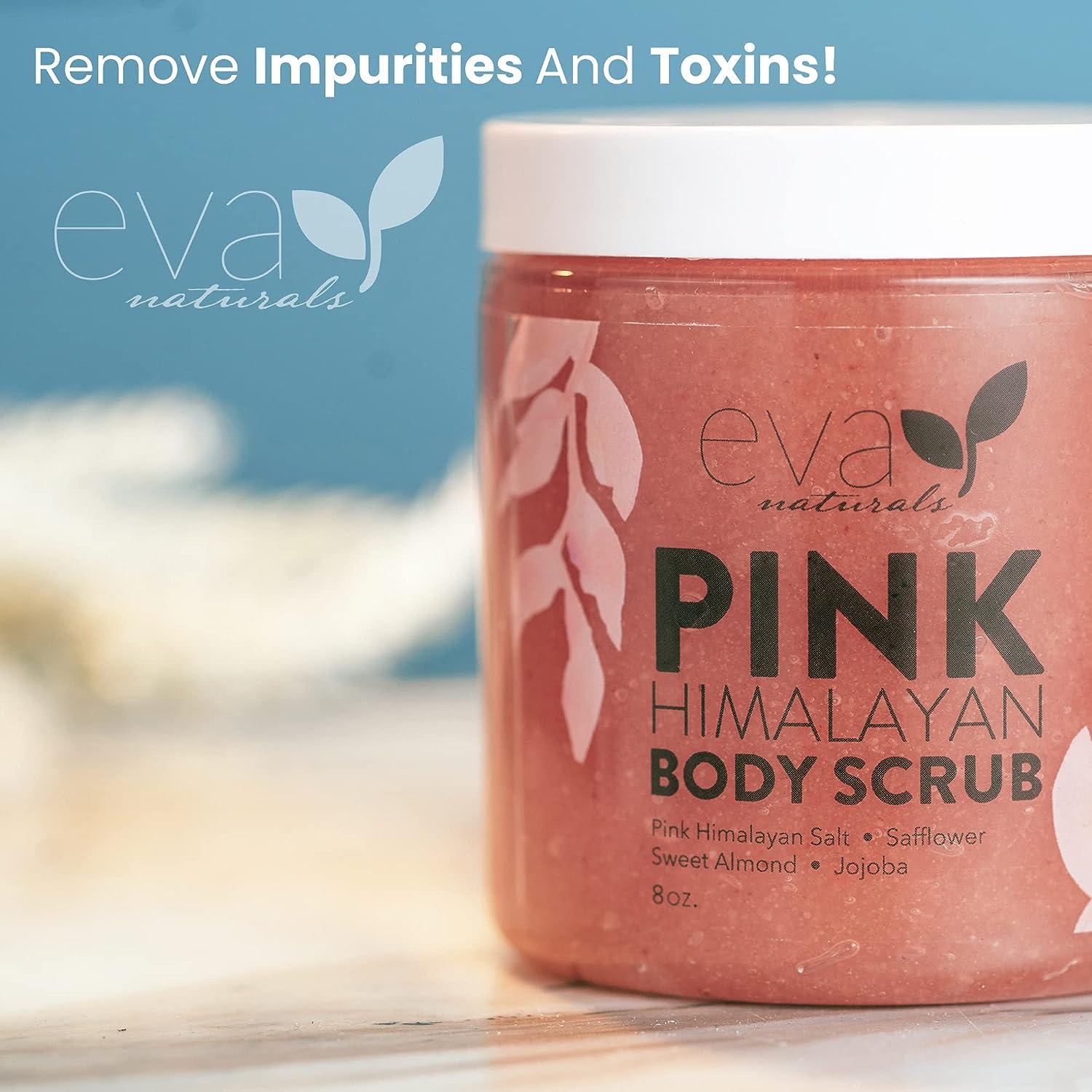 Pink Himalayan Body Scrub by Eva Naturals - Exfoliating Body and Foot ...