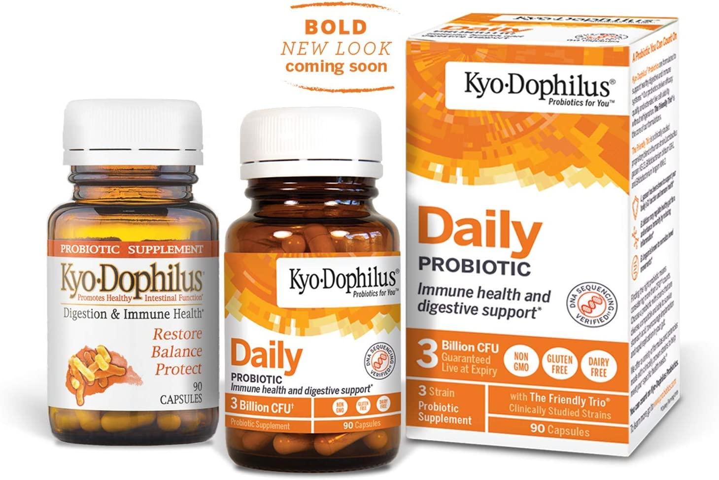 Kyo-Dophilus Daily Probiotic - Digestive & Immune Support, 90 Capsules ...