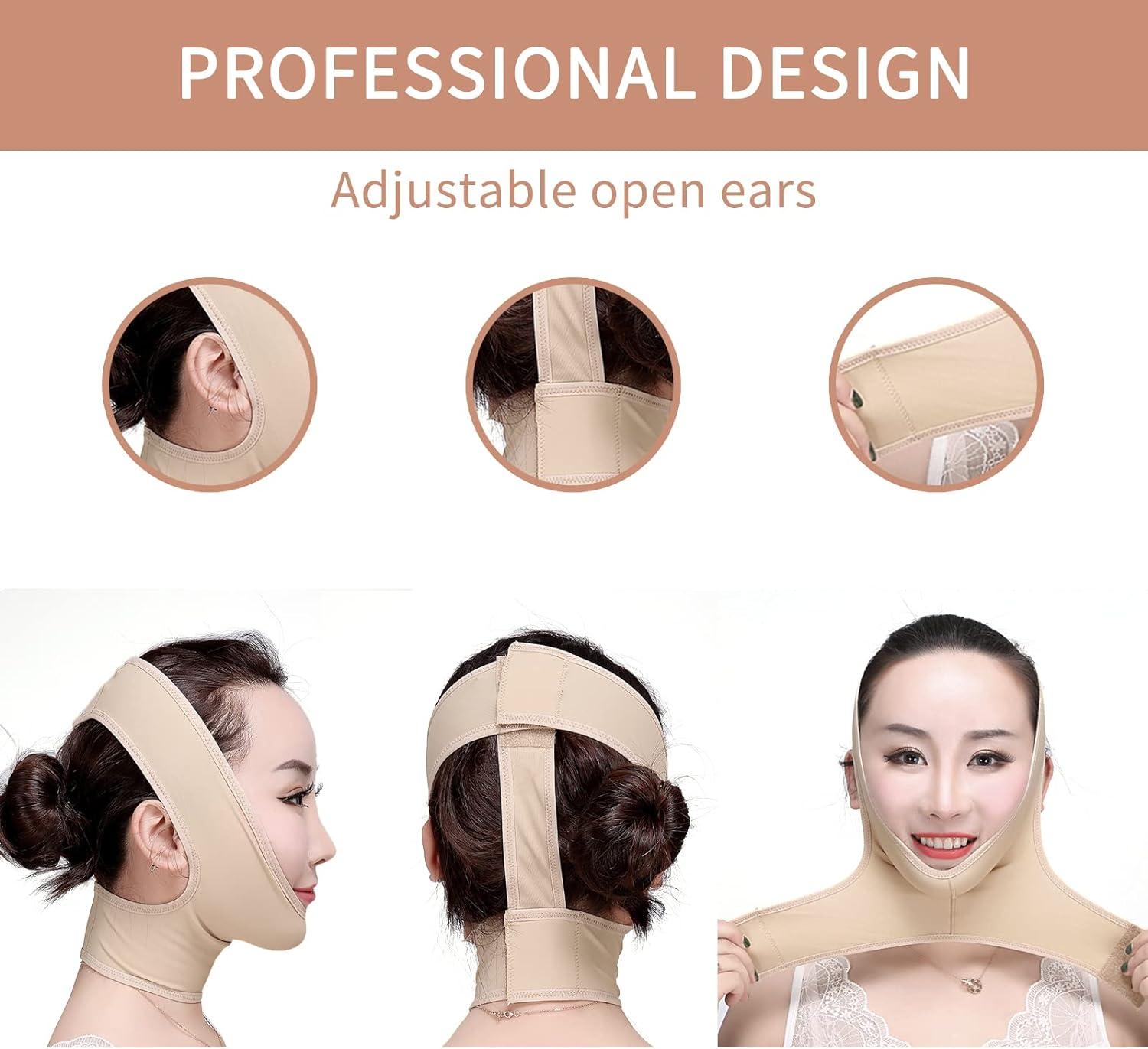 Chin Lipo Compression Garment - Post Surgery Neck & Chin Wrap for Skin ...