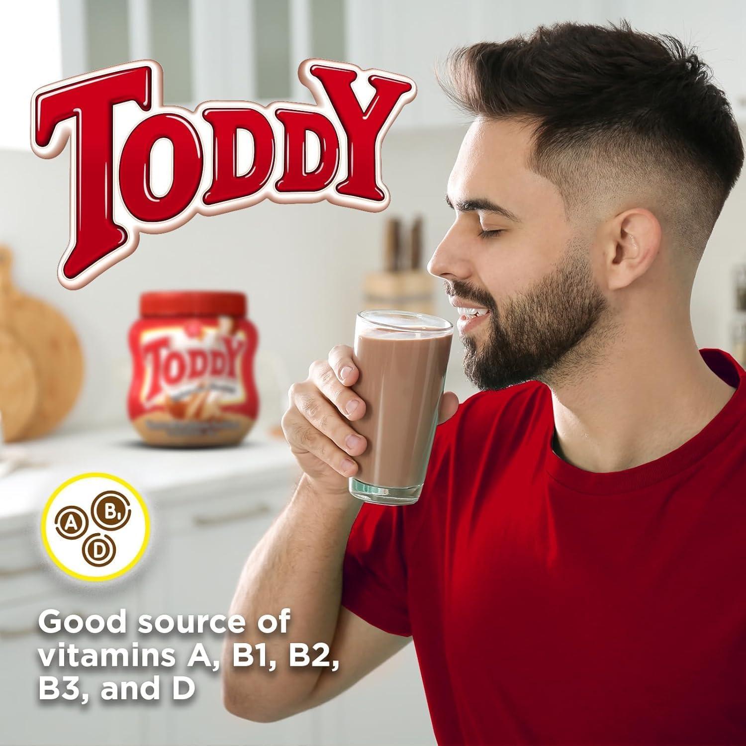 Toddy Chocolate Powder Drink Mix - Breakfast Shake with Vitamins and ...