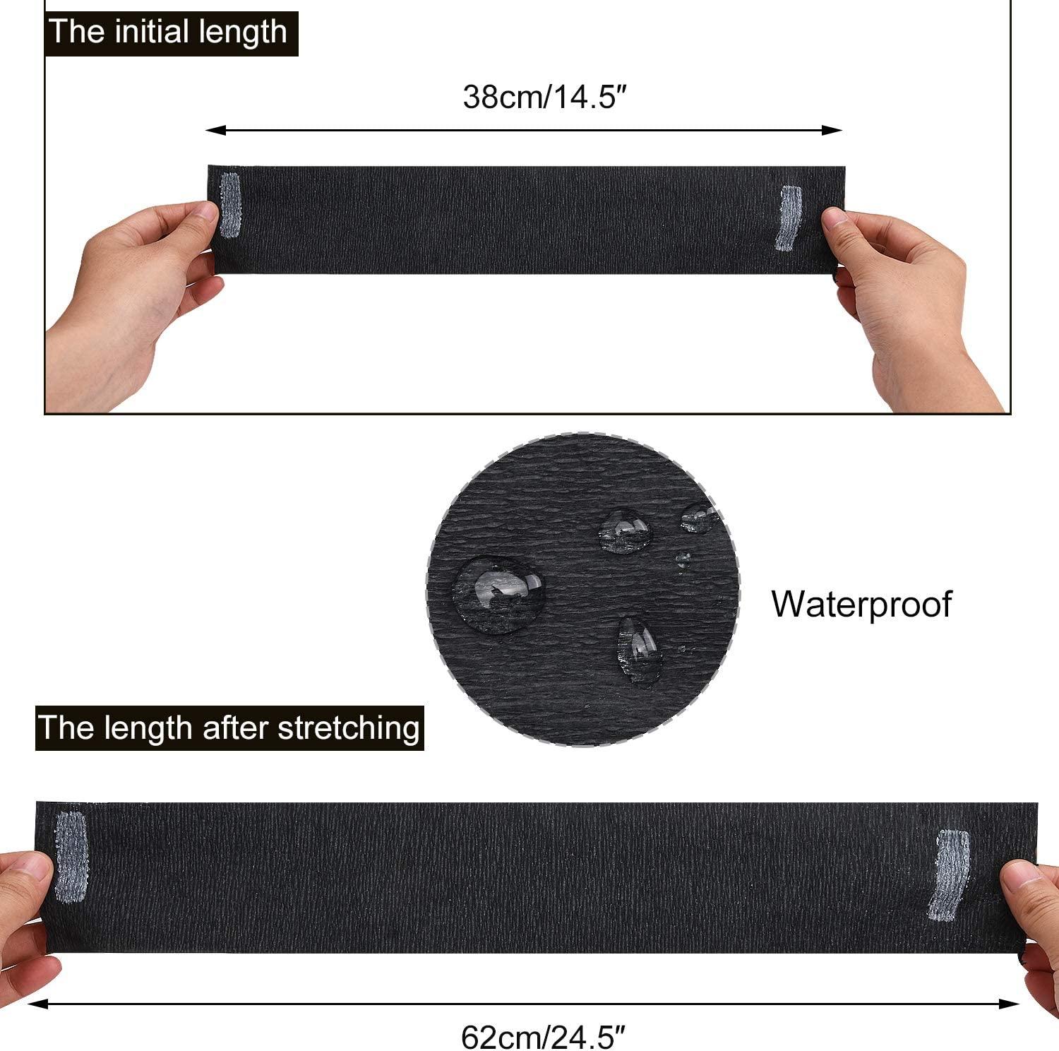 Noverlife 5 Pack Disposable Barber Paper Neck Strips - Black | Salon ...