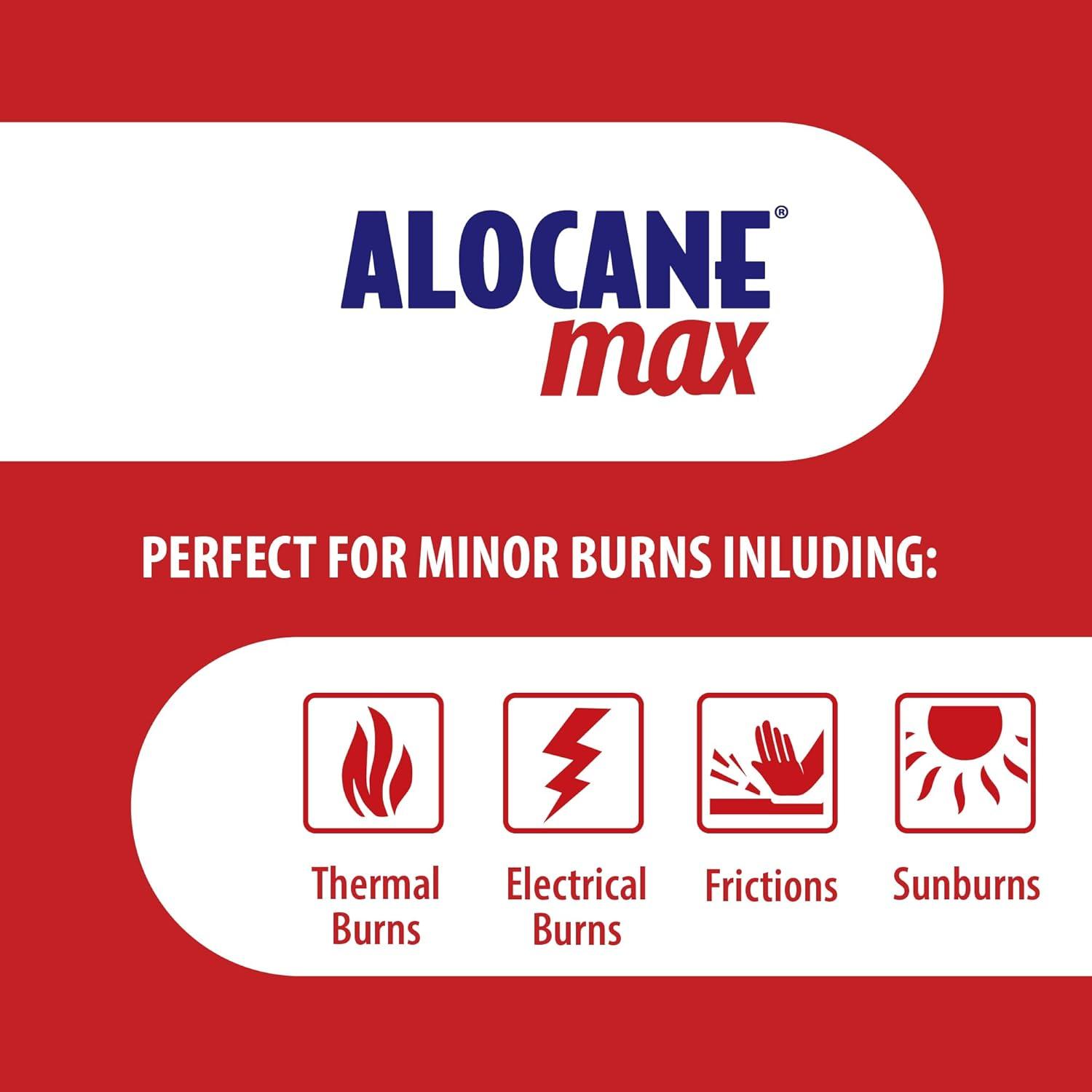 Alocane Emergency Burn Gel - 4% Lidocaine Maximum Strength for Fast ...