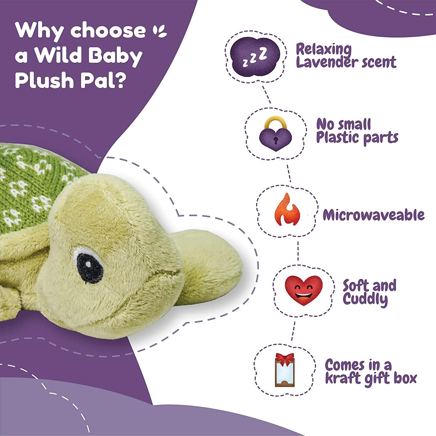 WILD BABY Microwavable Sea Turtle Stuffed Animal with Lavender Scent ...