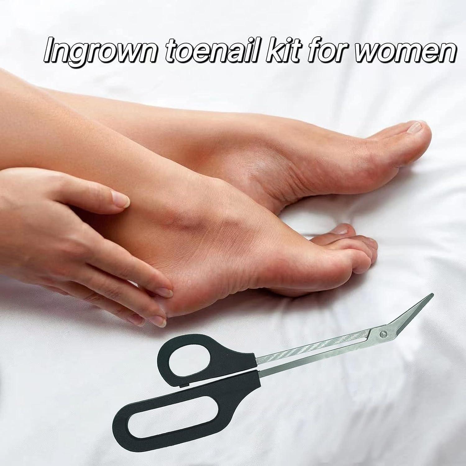 Long Handled Toenail Scissors Clippers for Thick and Ingrown Nails - 8 ...