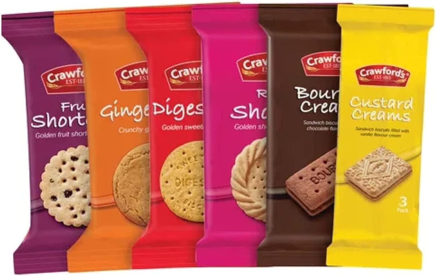 Crawford's Assprted Biscuit Mini Packs / 2 Cases / 100 Mini Packs per ...
