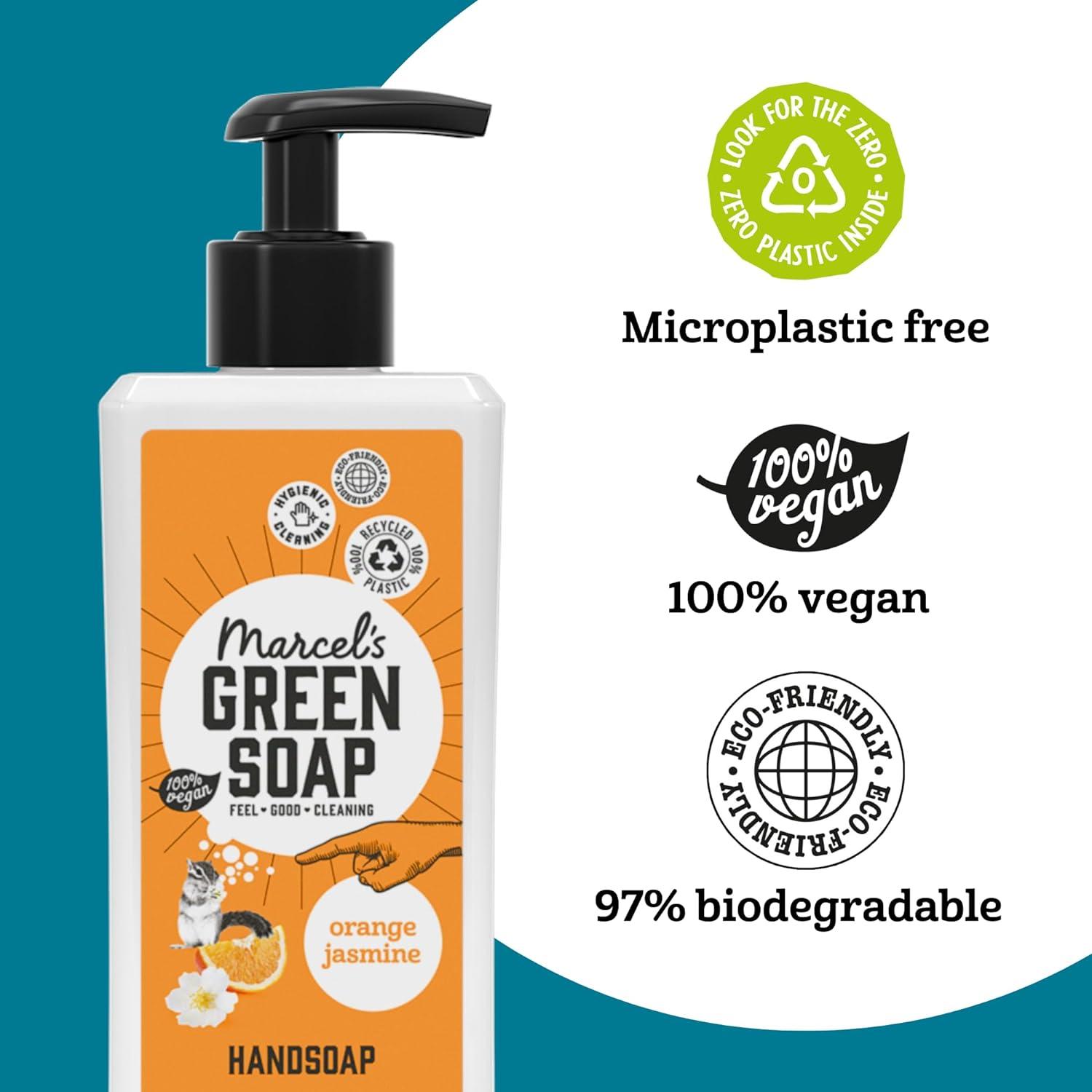 Marcel's Green Soap Hand Soap Orange & Jasmine 250ml - Eco-Friendly ...