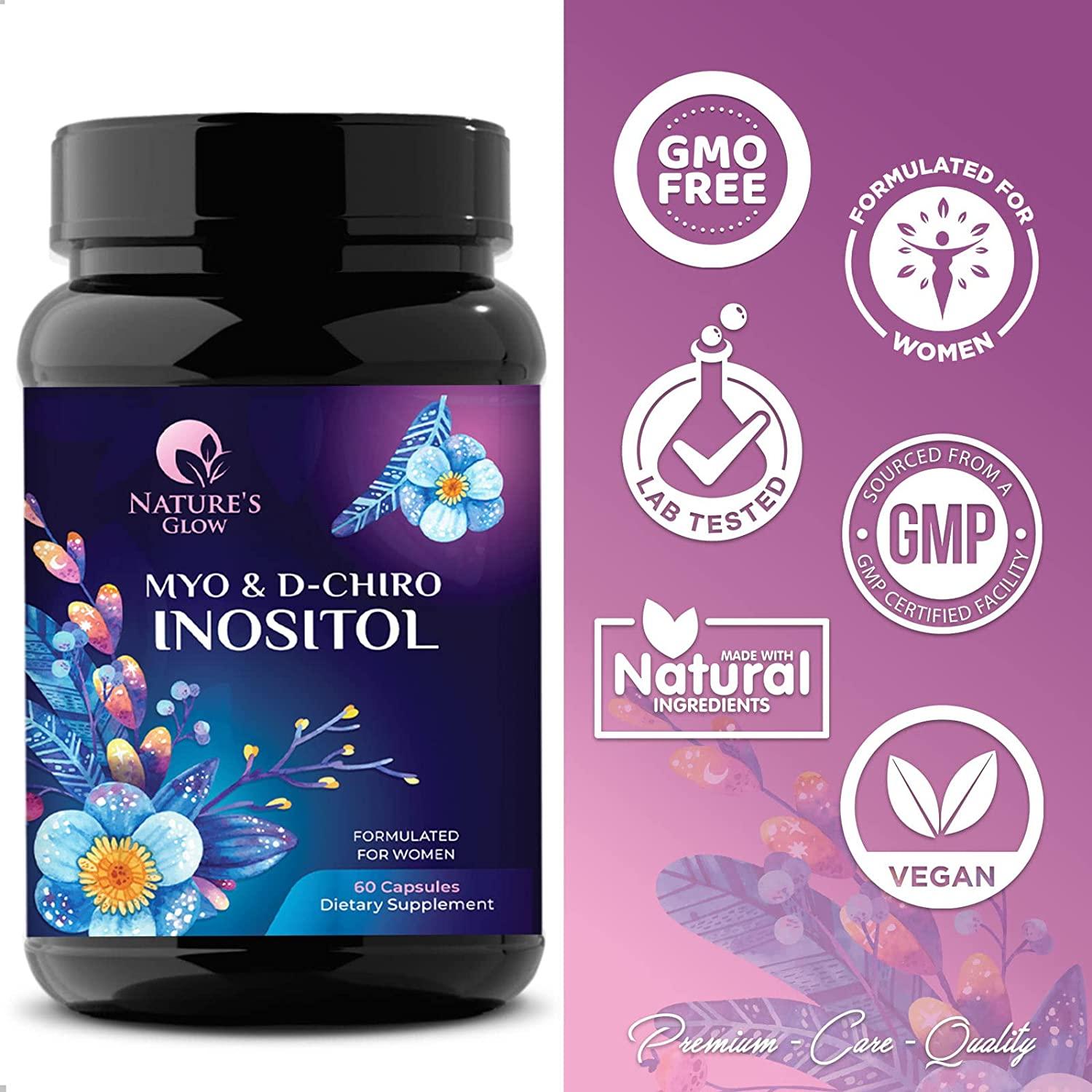 Premium Myo-Inositol & D-Chiro Inositol Blend 40:1 Ratio - Ovarian ...