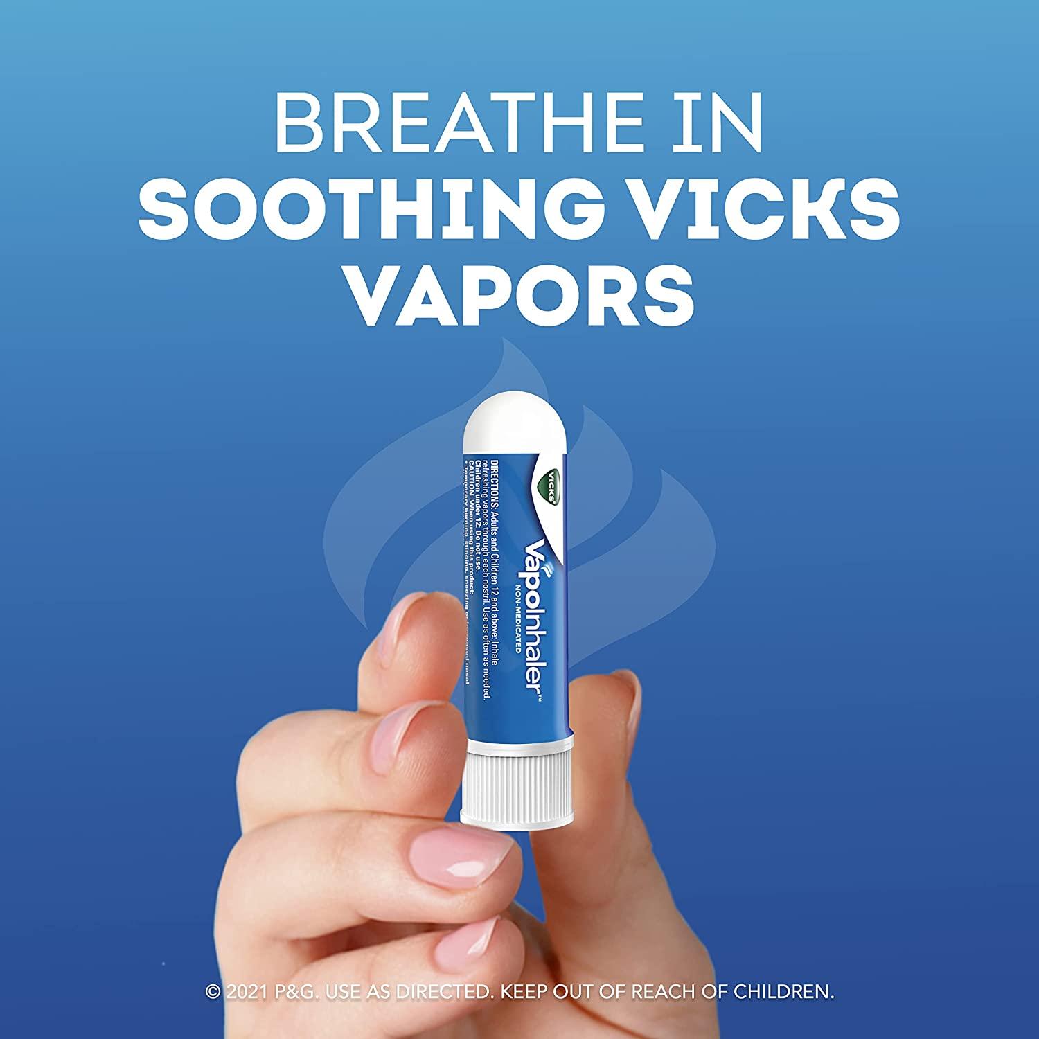 Vicks VapoInhaler 2ct - Non-Medicated Portable Nasal Inhaler with ...