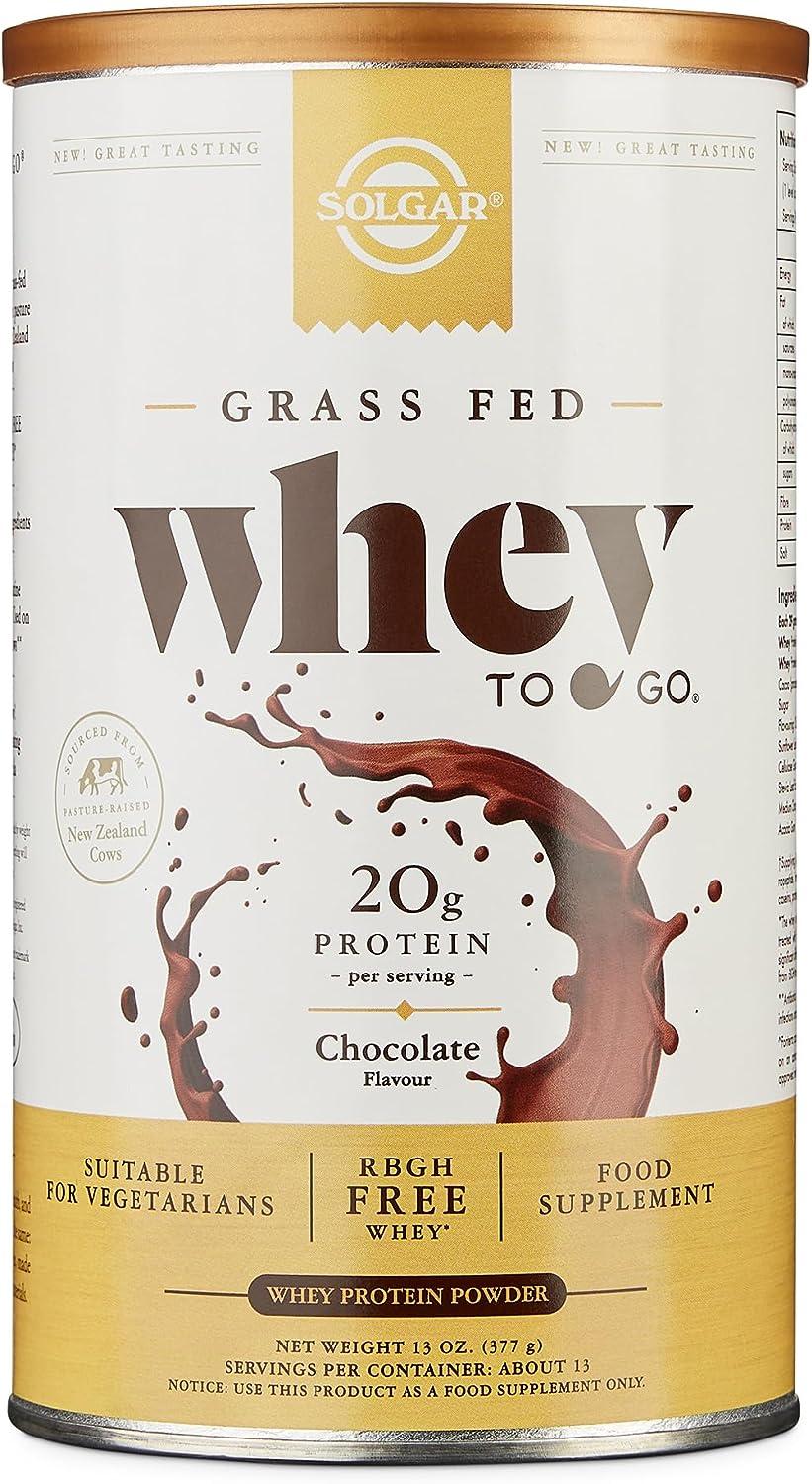 Solgar Grass Fed Whey Protein Powder - Chocolate - 13 Oz | High-Quality ...