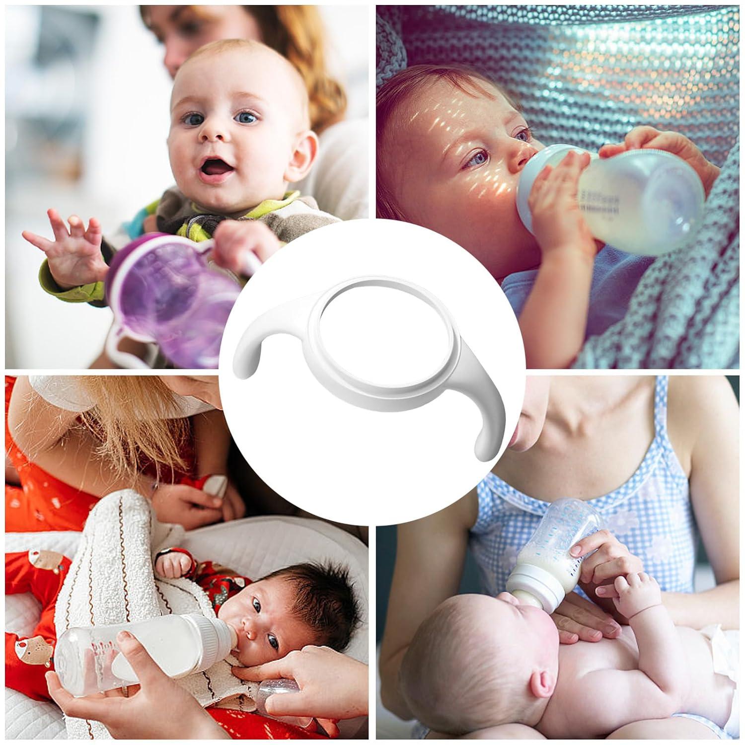 Silicone Baby Bottle Handle | Non-Slip Grip for Wide Neck Bottles | 3 ...